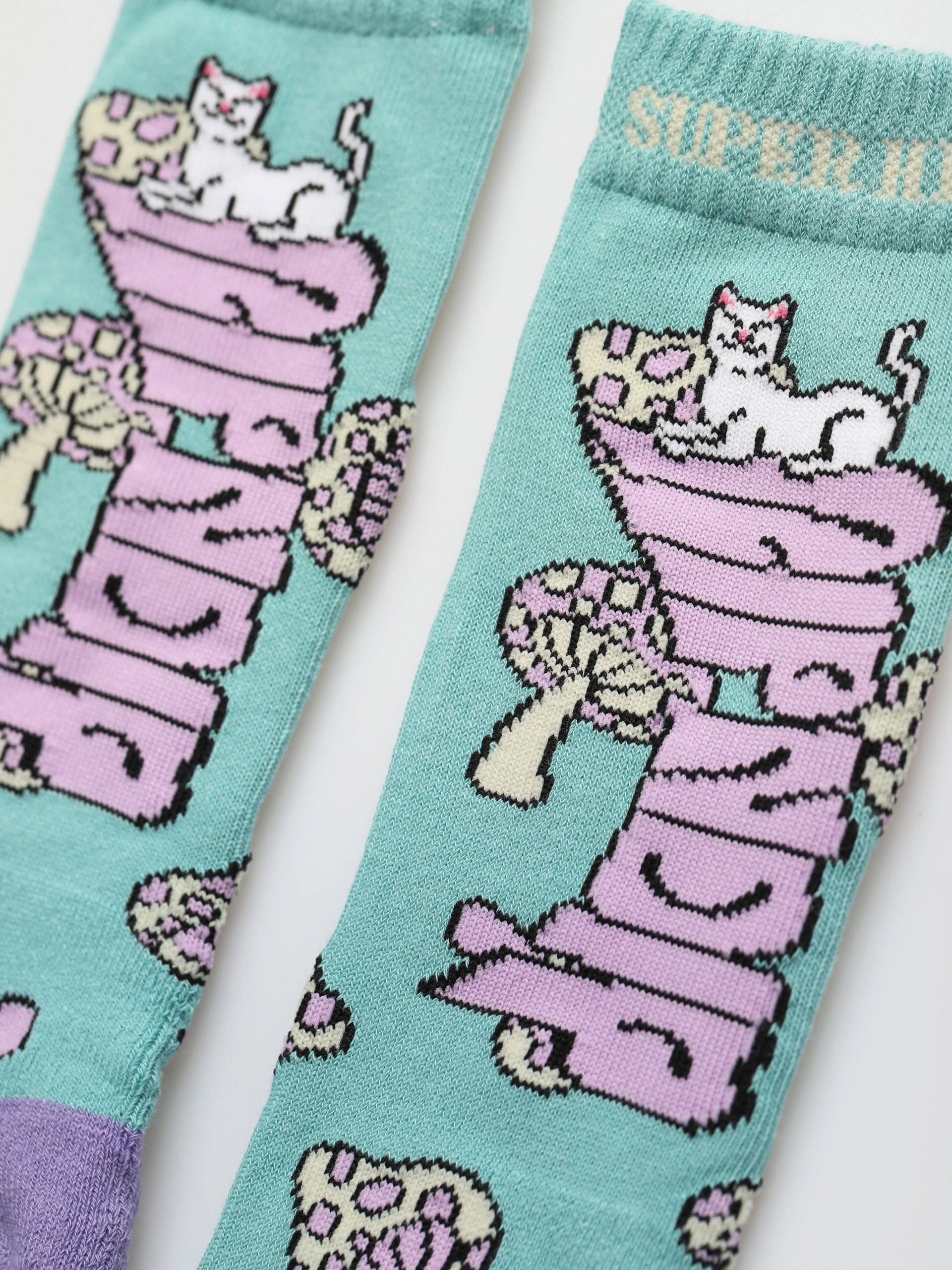 RipNDip Super Psychedelic Socks (sage/lavender)