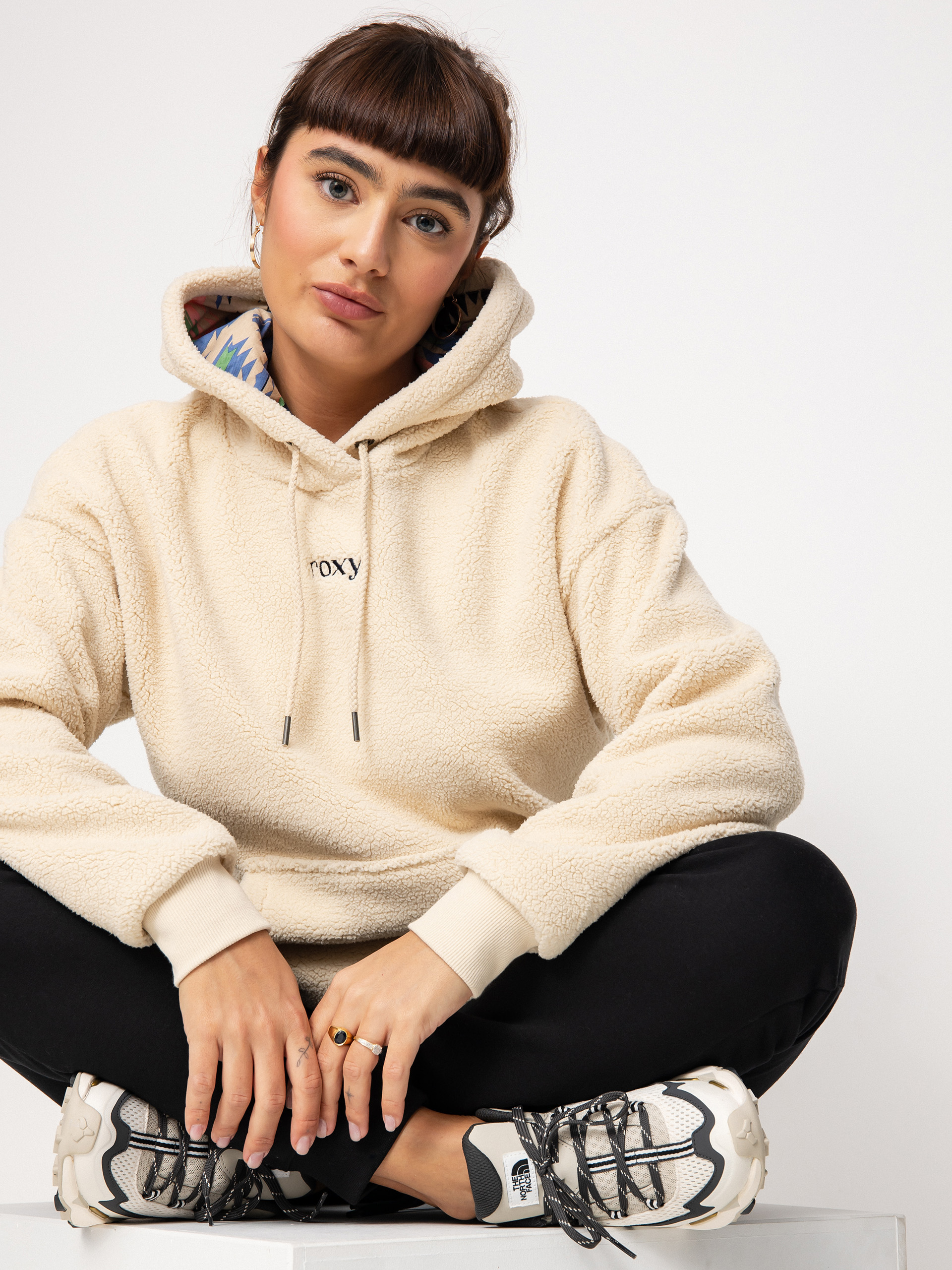Roxy Call Me HD Hoodie Wmn - beige (tapioca)