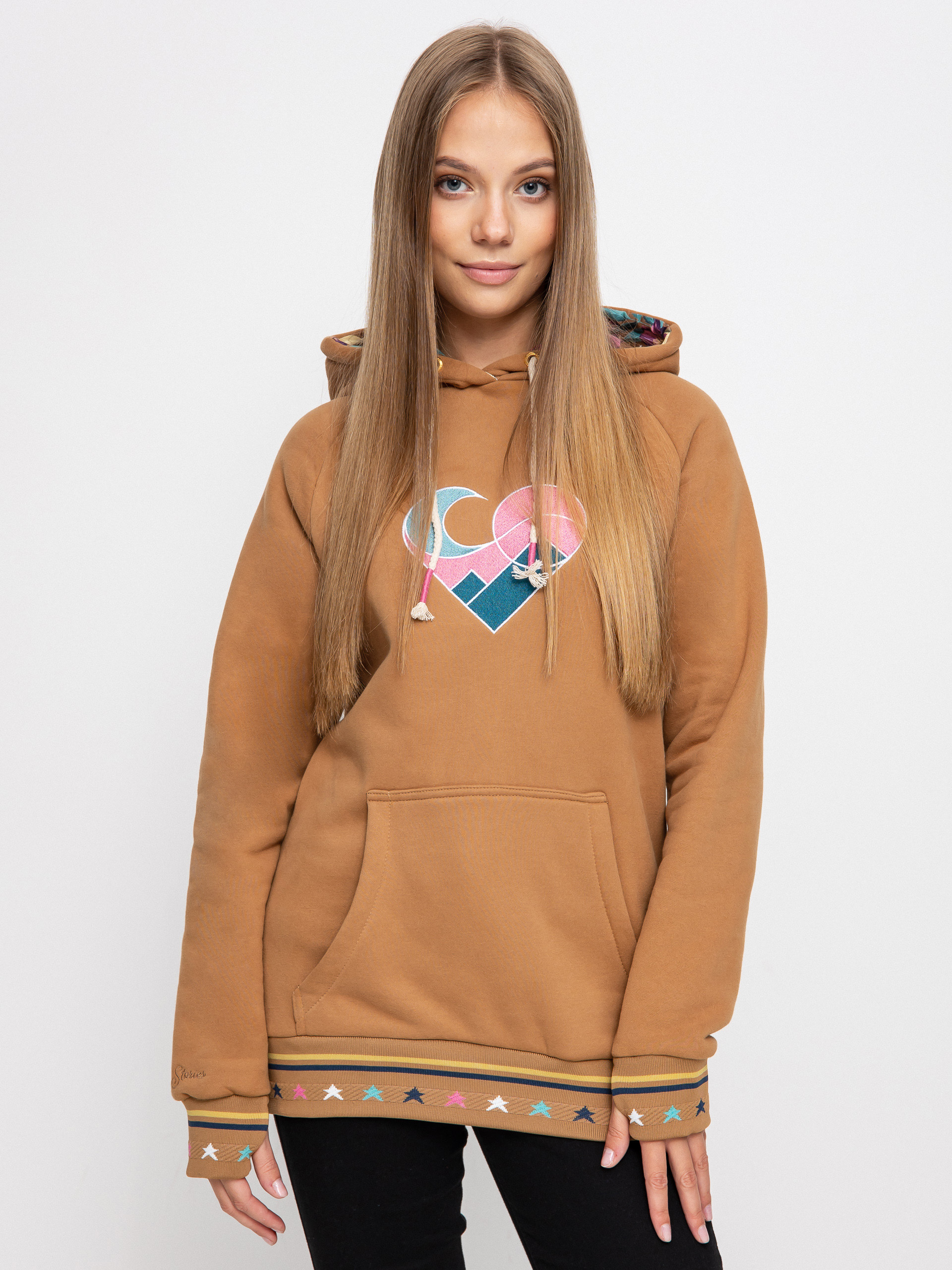 Femi Stories Till HD Hoodie Wmn - brown (cml)