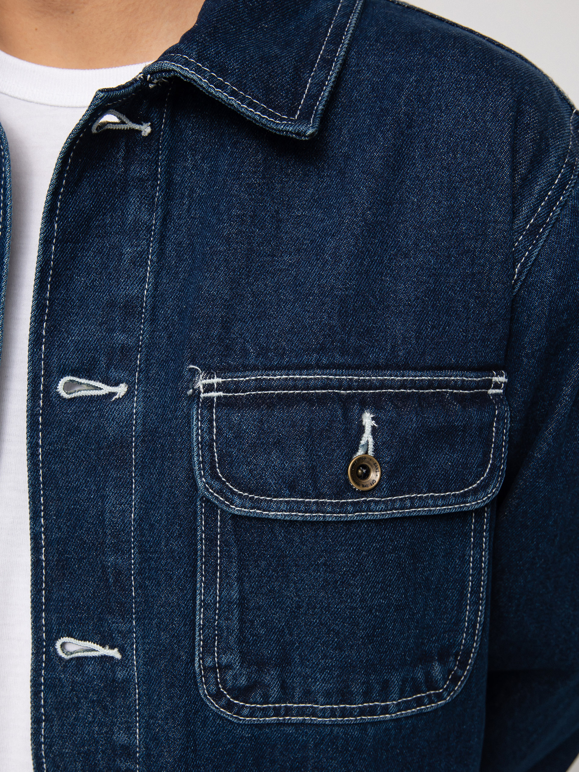 Vans Drill Chore Coat Denim Jacke (midnight rinse)