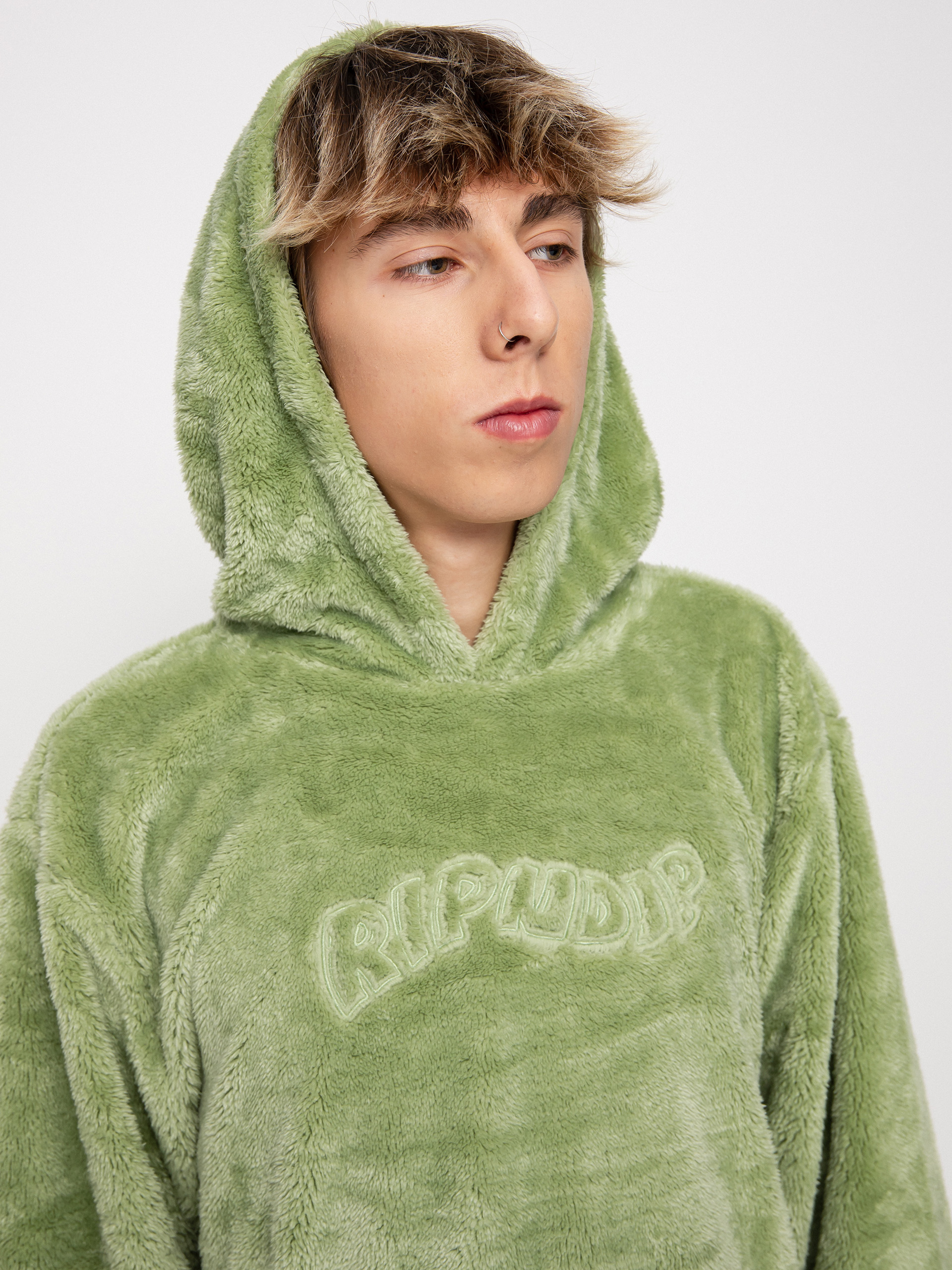 RipNDip Waves Sherpa HD Hoodie - green (pistachio)