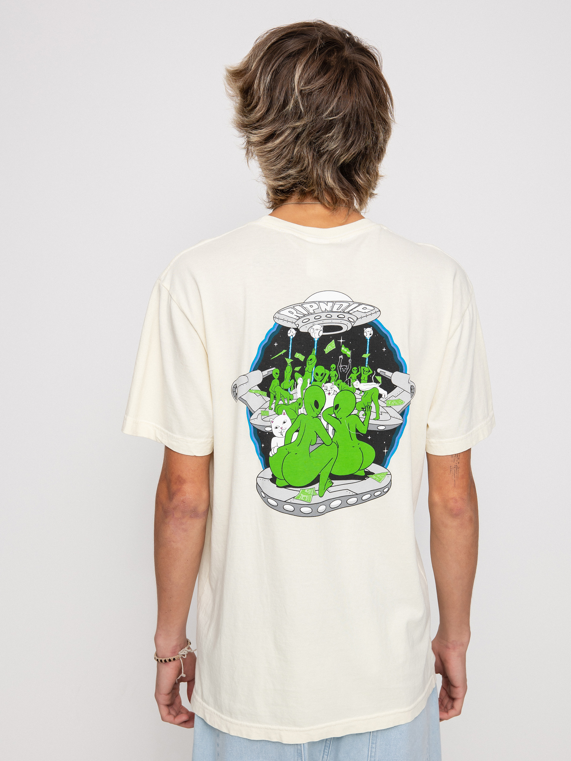 RipNDip Stripndip Pocket T-shirt - beige (natural)