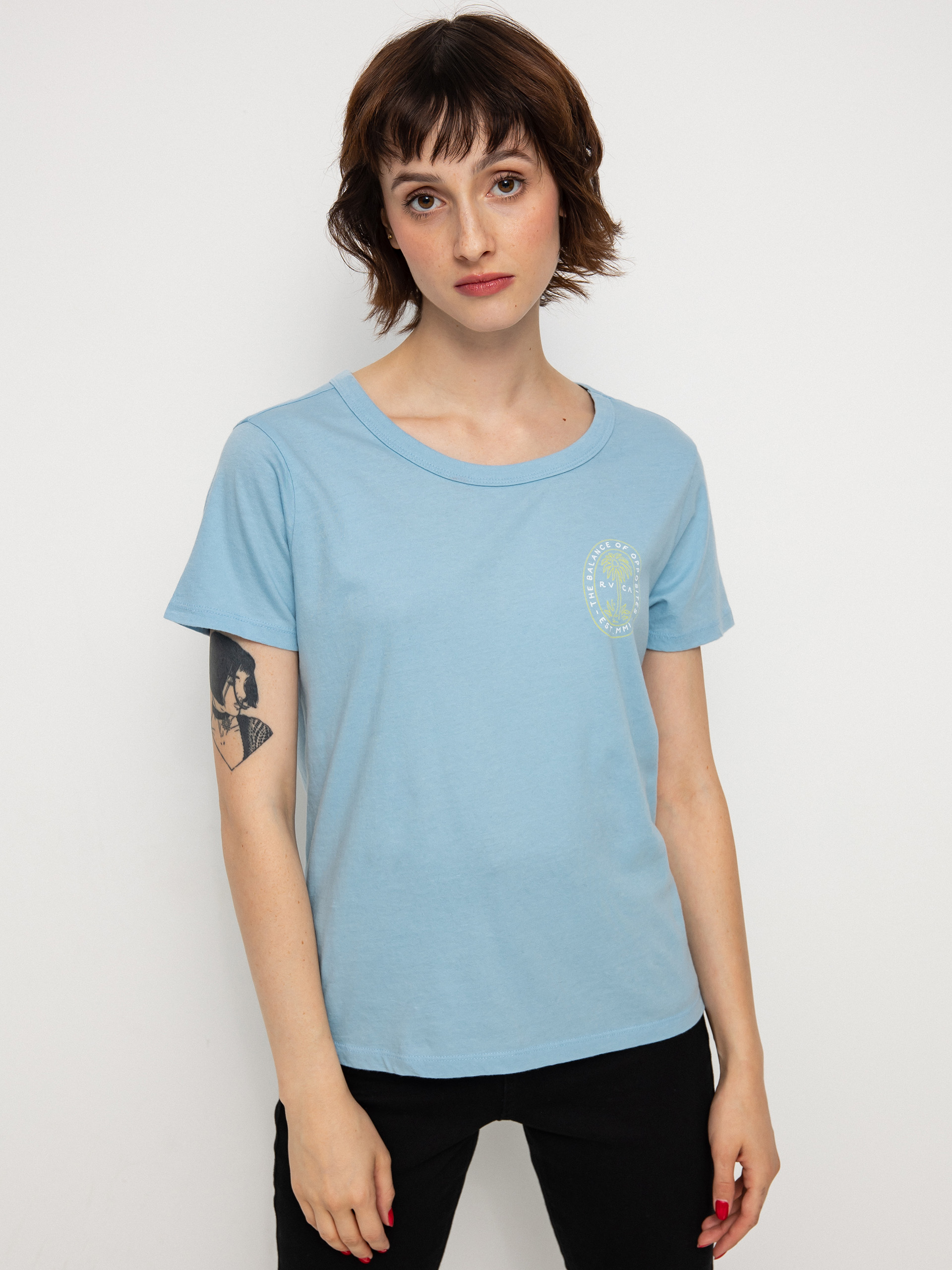 RVCA Palm Seal T-shirt Wmn - blue (ace blue)
