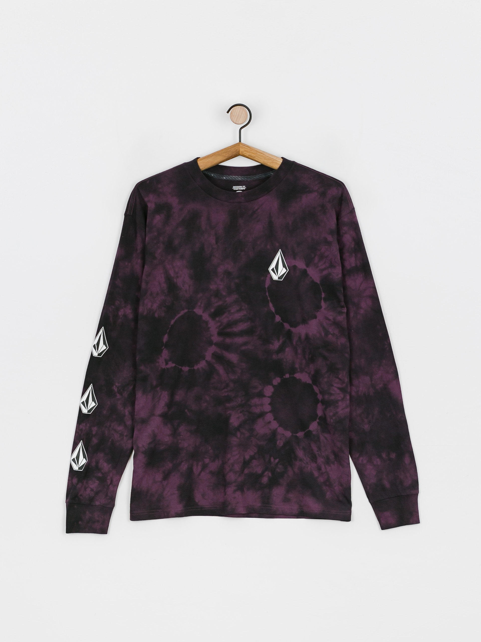 Volcom Iconic Stone Dye Lst Longsleeve (mulberry)