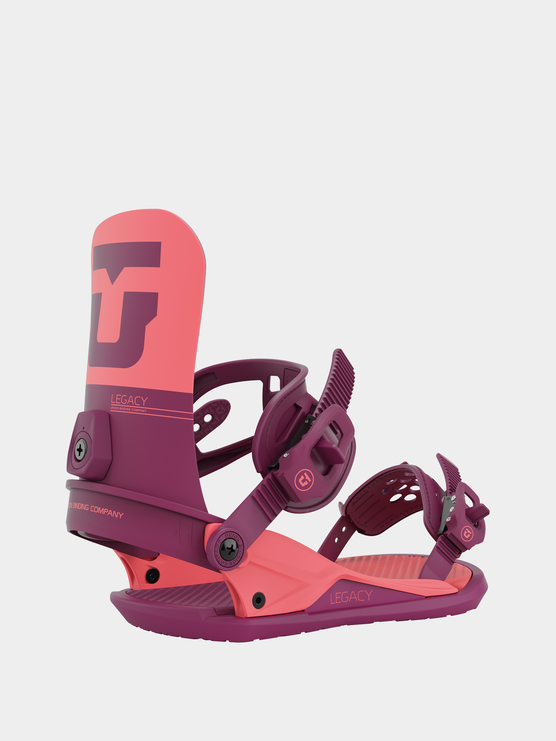 Union Legacy Snowboard bindings Wmn - violet, pink (raspberry)