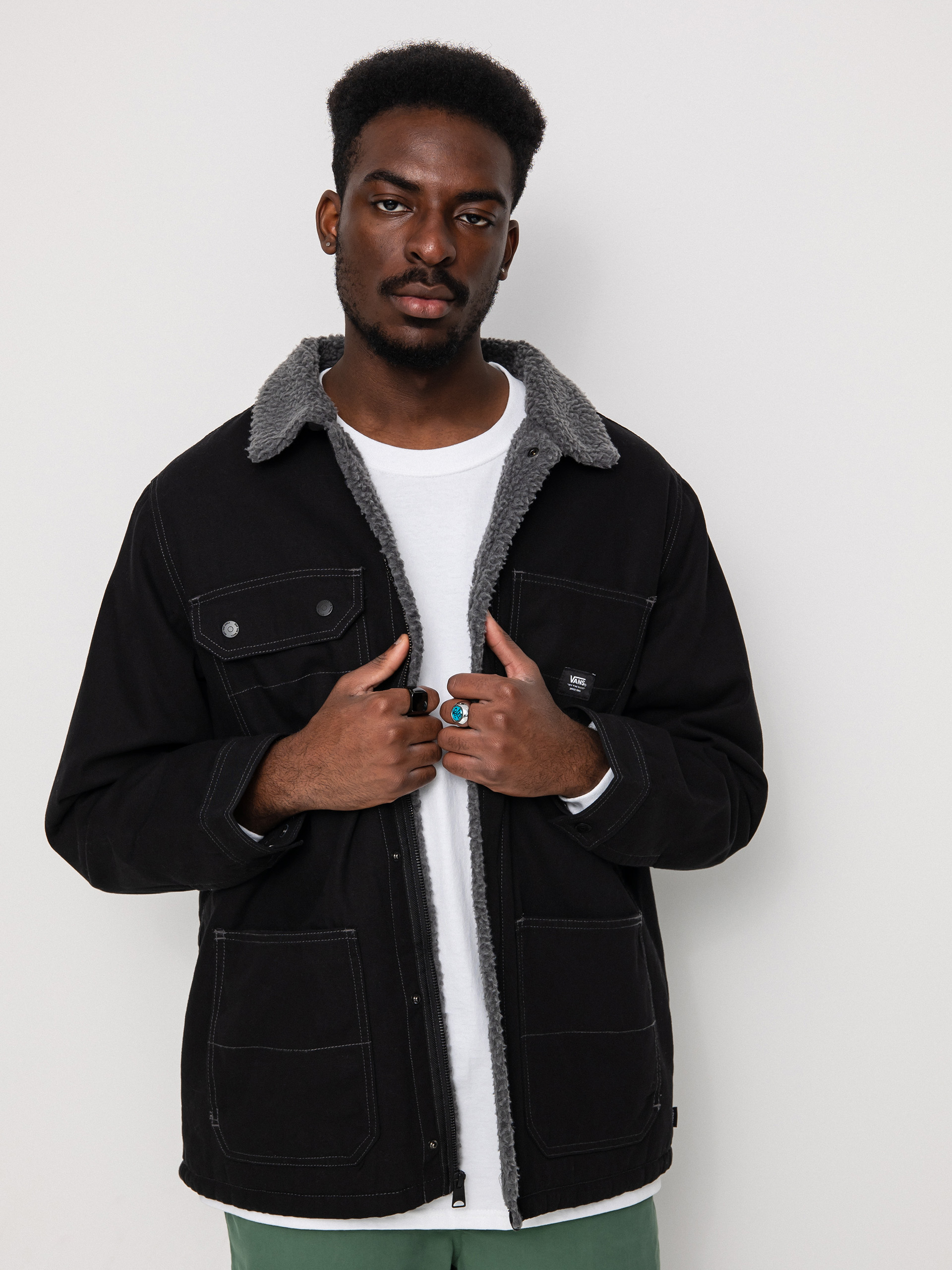 Vans Drill Chore Coat Jacket - black (black/asphalt)
