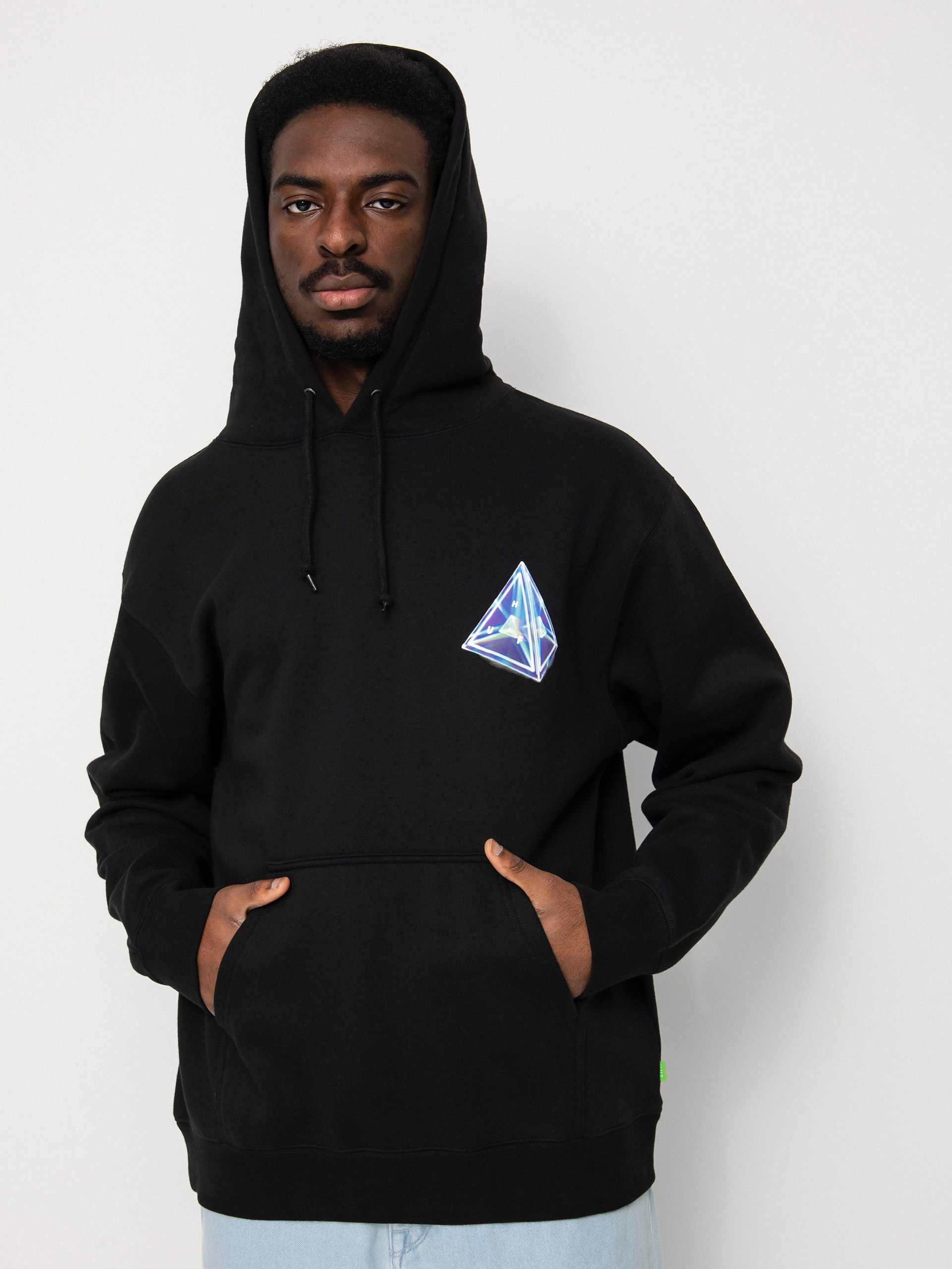 HUF Tesseract Triple Triangle HD Hoodie (black)
