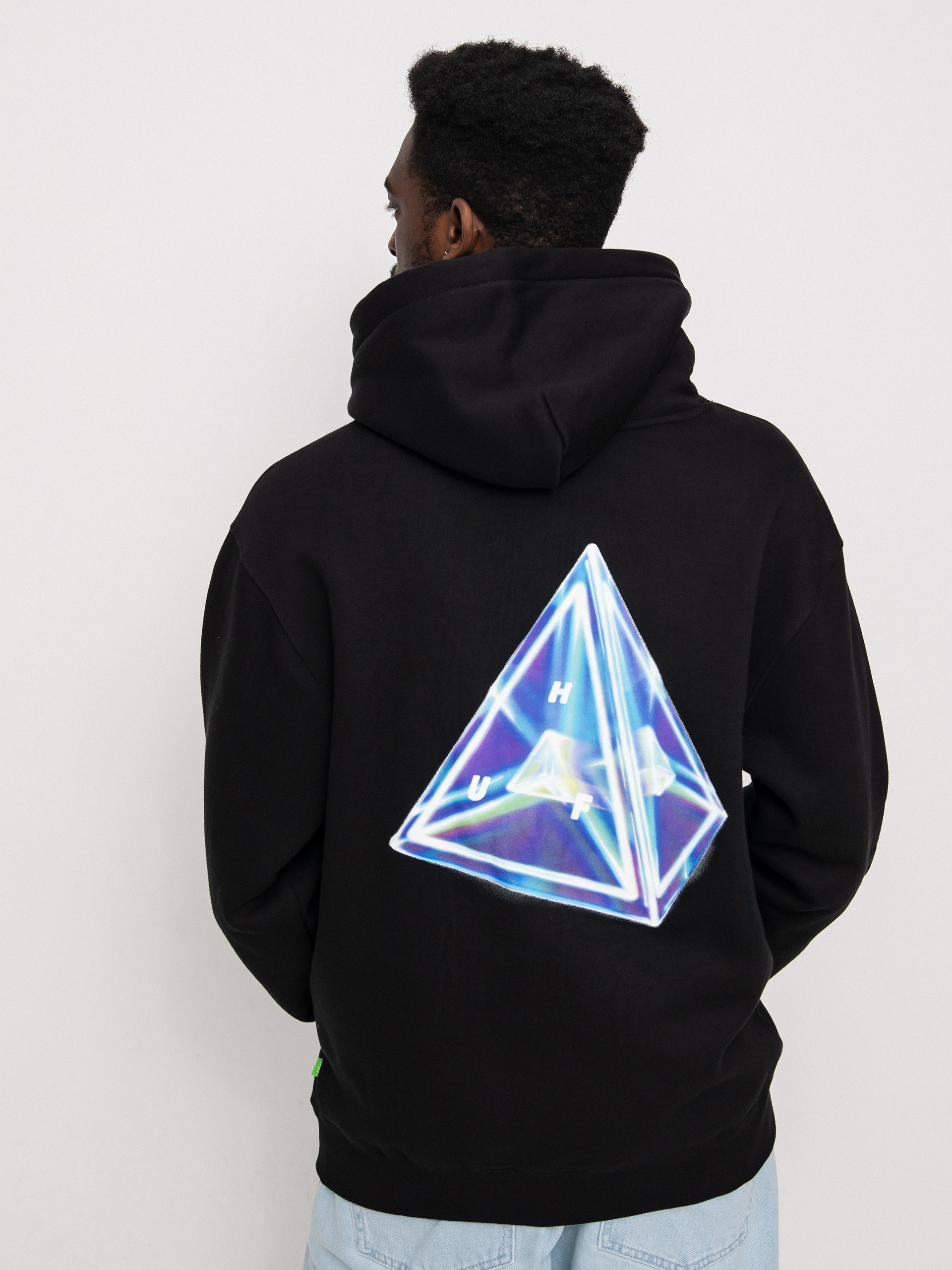 HUF Tesseract Triple Triangle HD Hoodie (black)