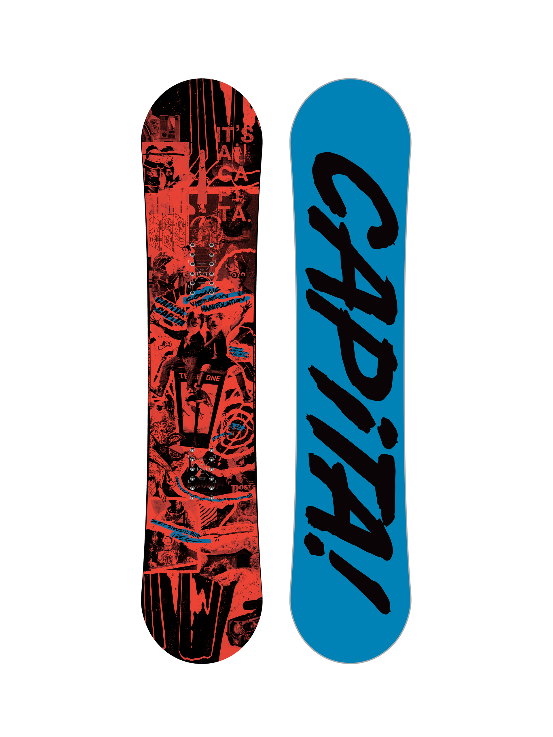 Capita Scott Stevens Mini JR Snowboard - red, blue (red/blue/black)