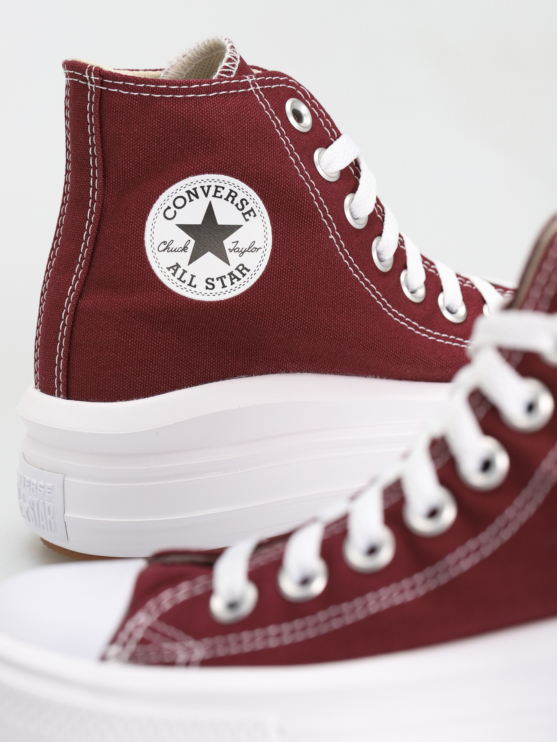 Converse Chuck Taylor All Star Move Hi Shoes Wmn (dark beetroot/white ...