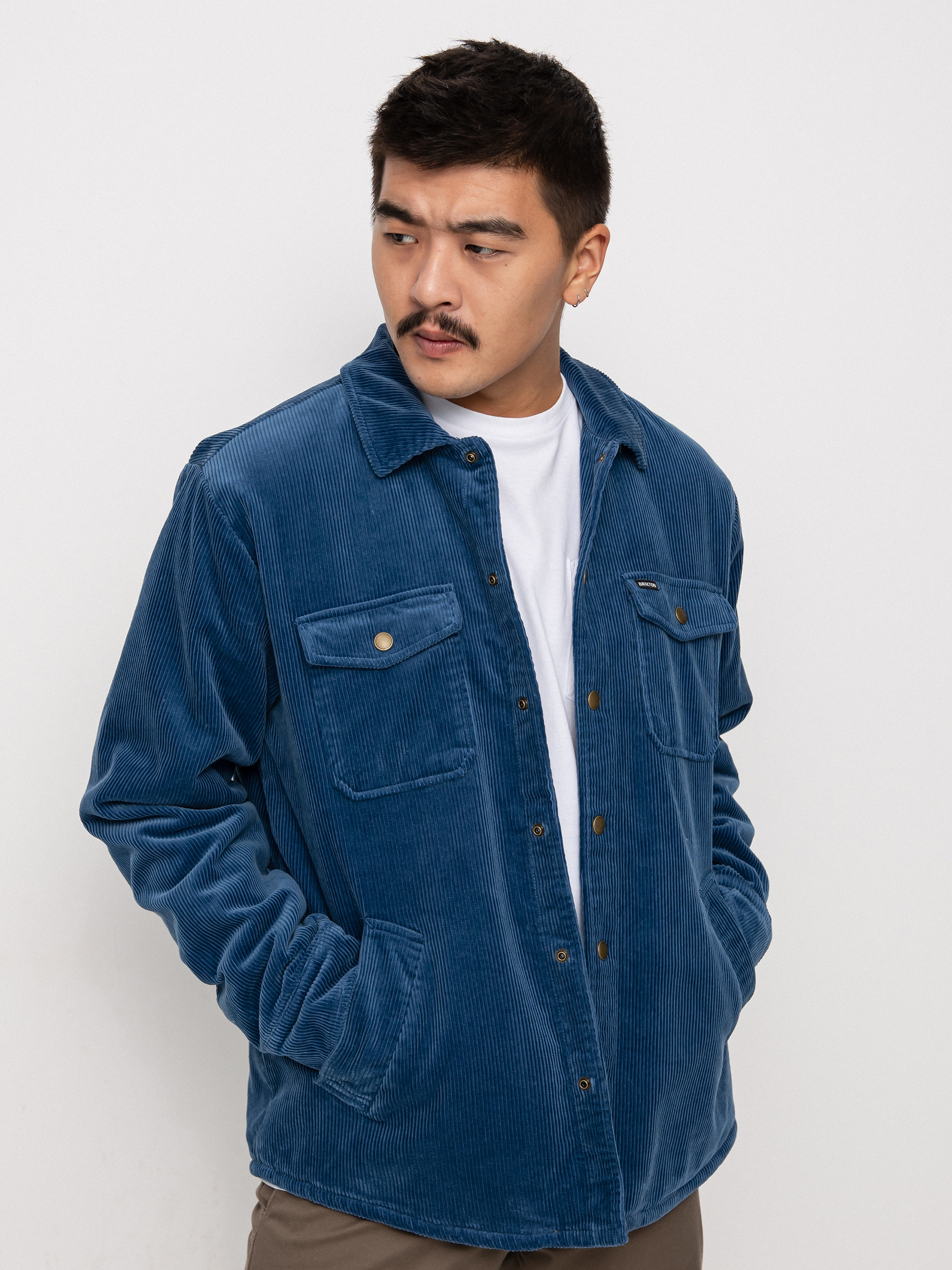 Brixton Durham Sherpa Lined Jacket - blue (joe blue)