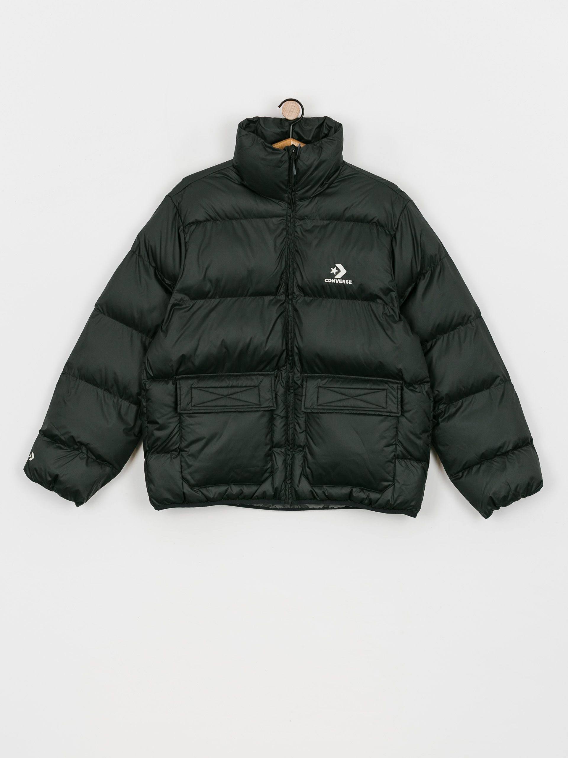 Converse Patch Pocket Core Puffer Jacket (black)