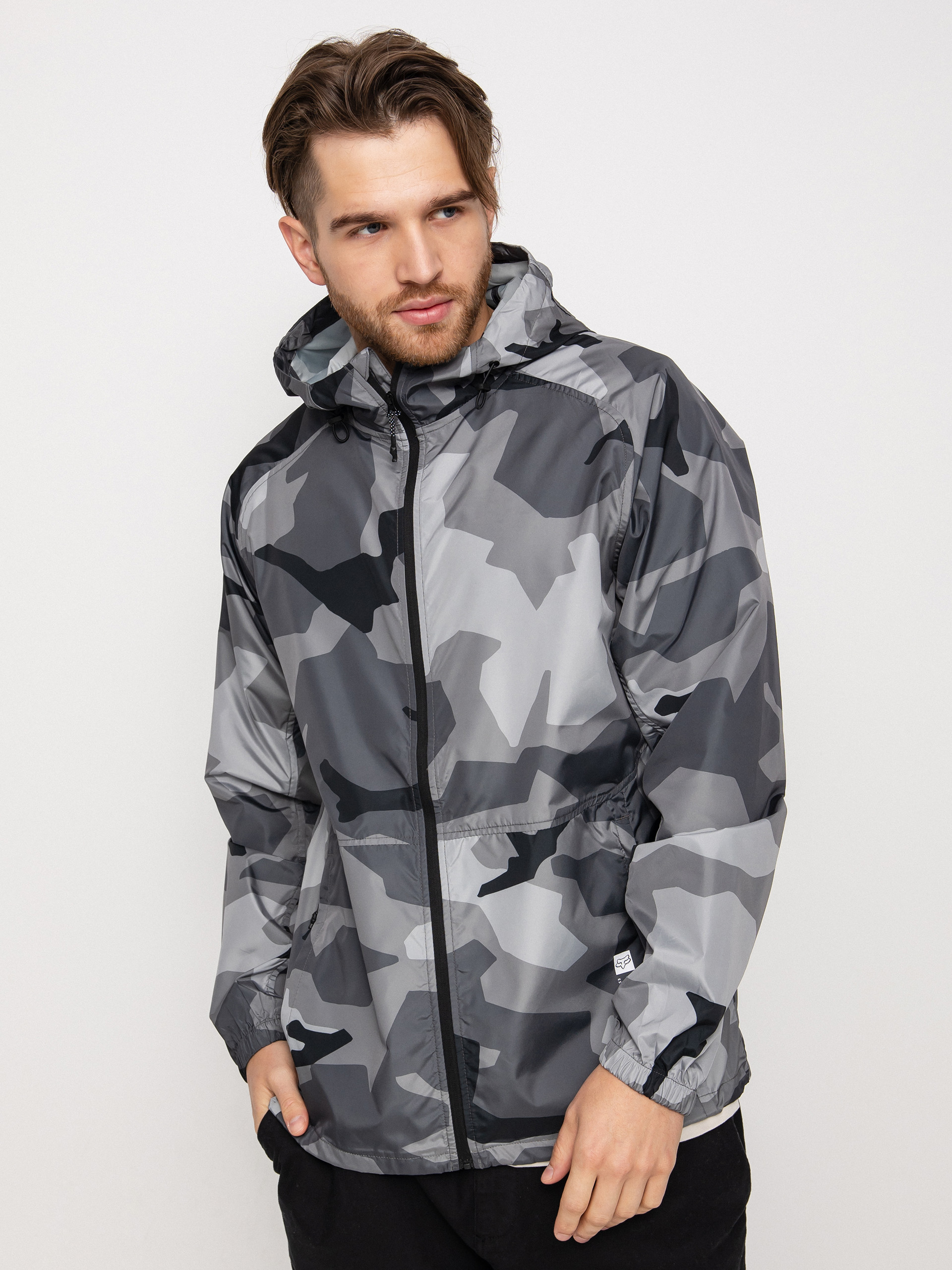 Fox Geology Windbreaker Jacket - grey (blk cam)