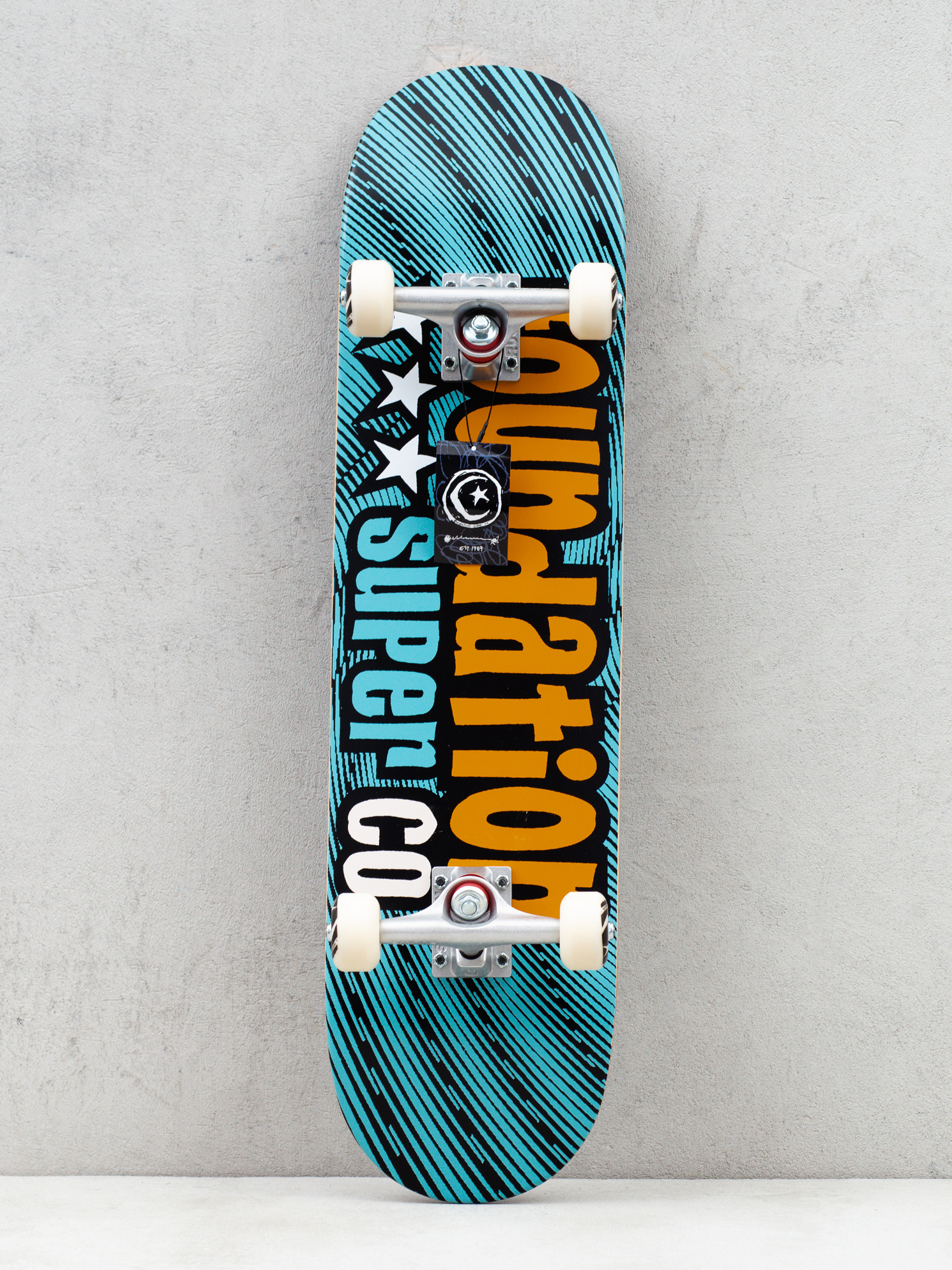Foundation Star Skateboard - blue (sea blue/orange)