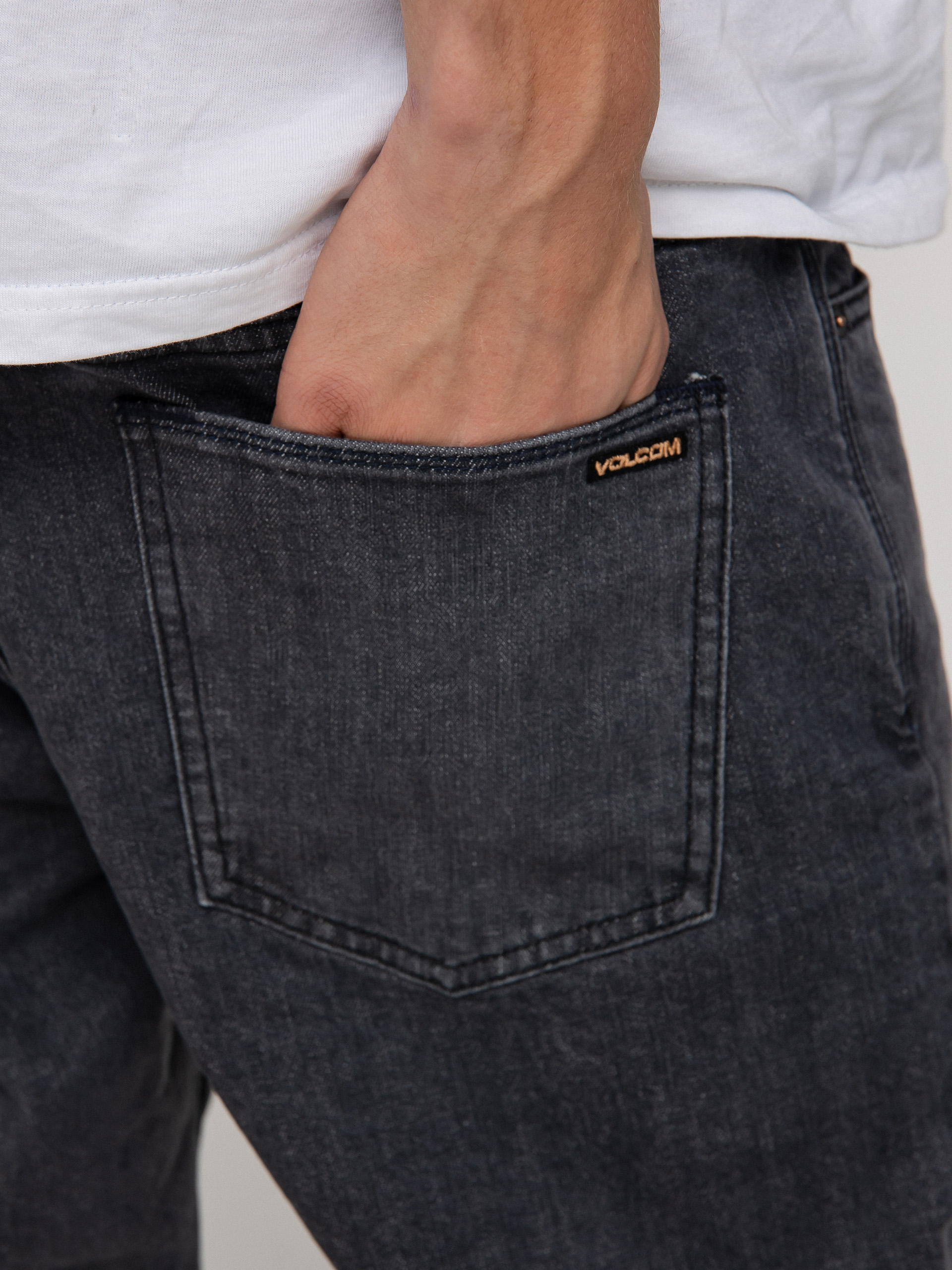 Volcom Vorta Denim Pants (easy enzyme grey)