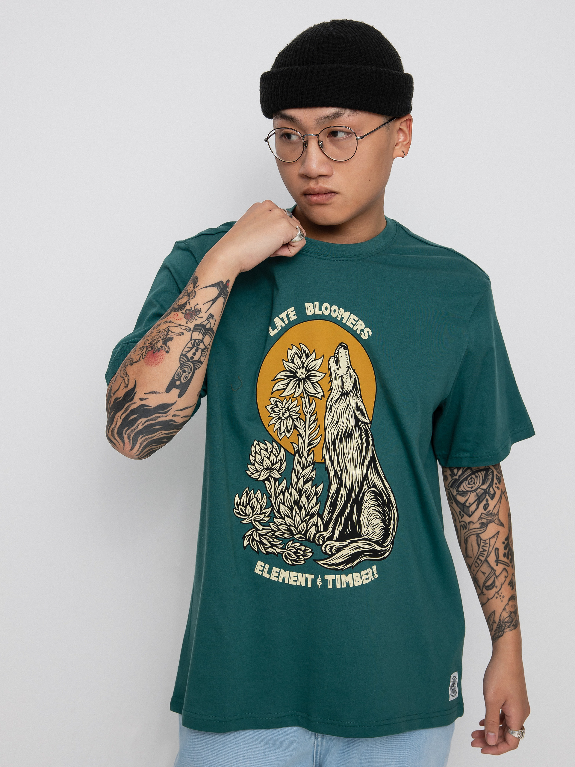 Element Howl T-shirt - green (jasper)