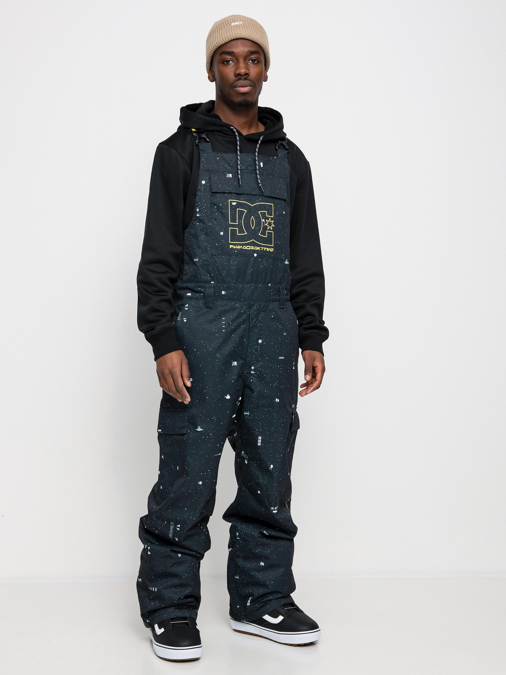 DC X Star Wars Docile Bib Snowboard pants - camo (black/yellow)