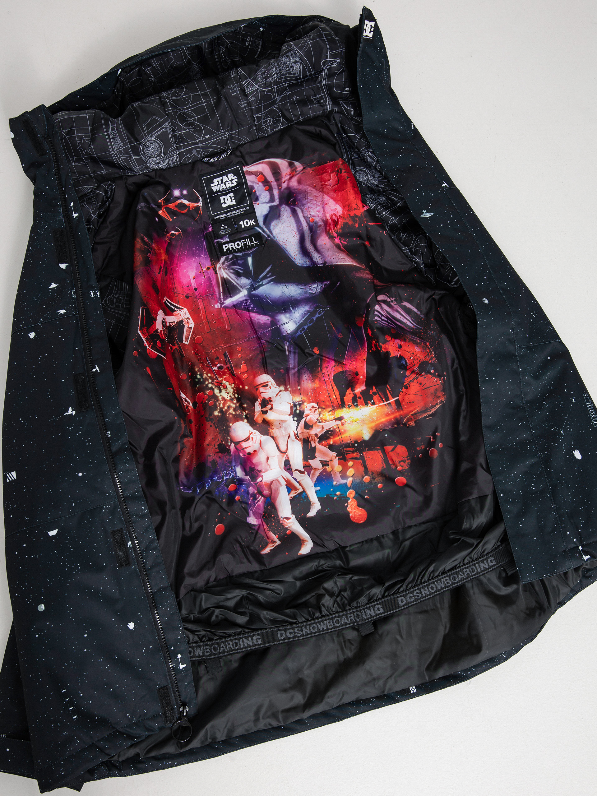 DC X Star Wars Defy Snowboard jacket - black (black/yellow)