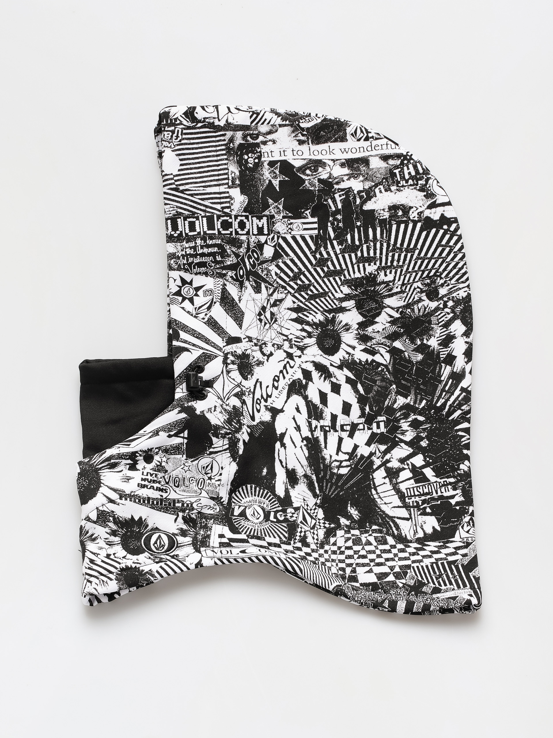 Volcom Hydro Fleece Hood Thingy Neckwarmer - black (black white)