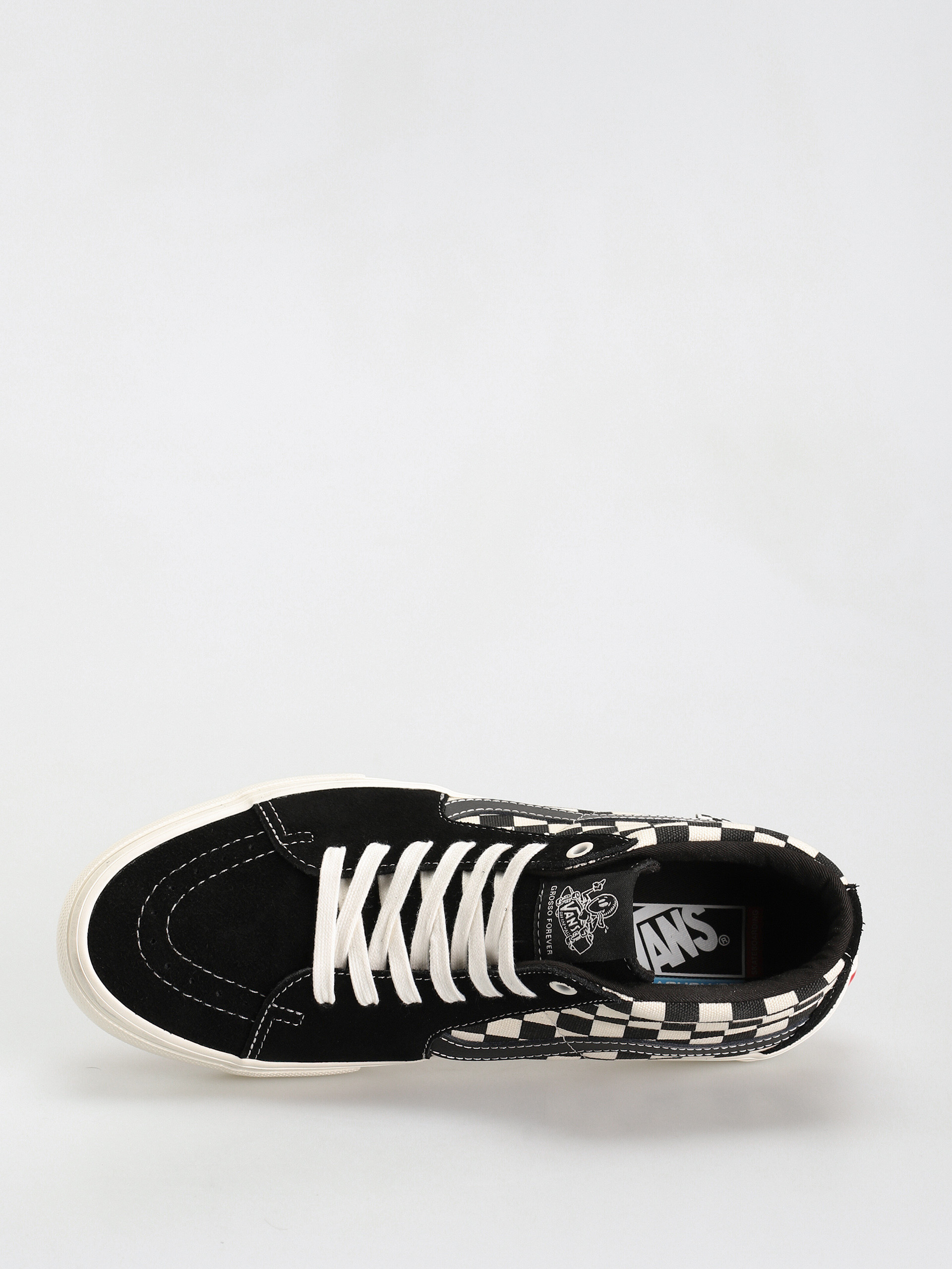 Vans Skate Grosso Mid Shoes - black (checkerboard black/marshmallow)