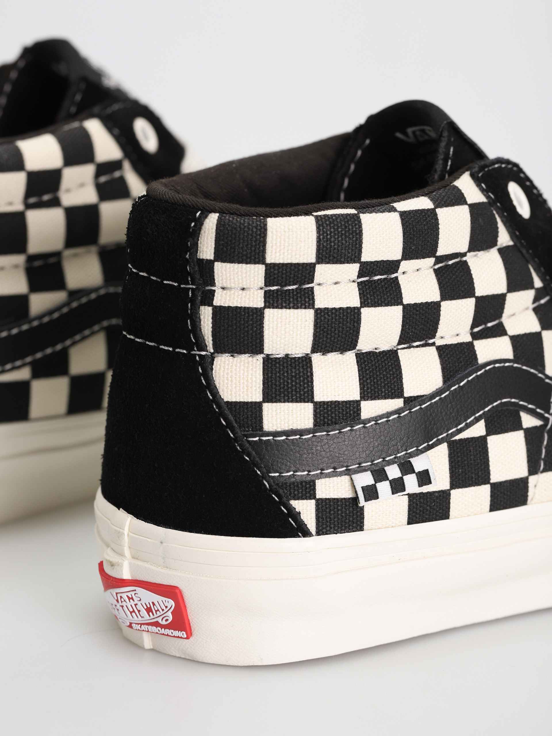 Vans Skate Grosso Mid Shoes - black (checkerboard black/marshmallow)