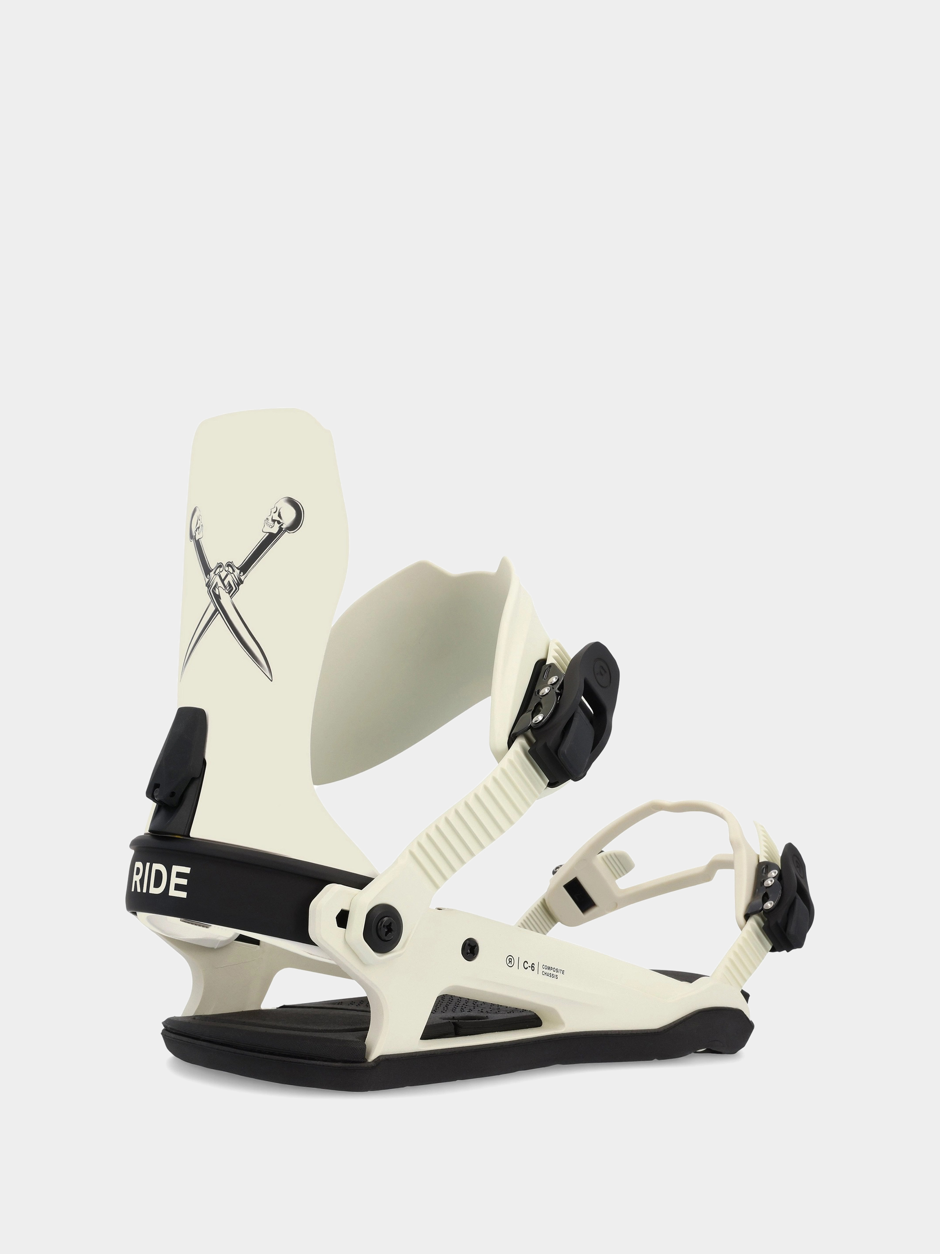 Ride C-6 Snowboard bindings - white (dagger)