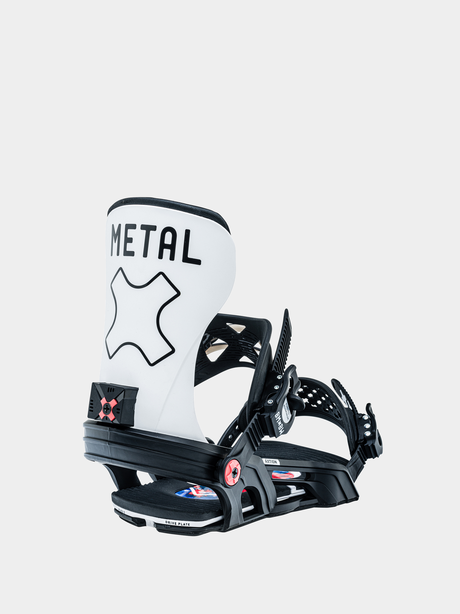 Bent Metal Axtion Snowboard bindings - white, black (black/white)