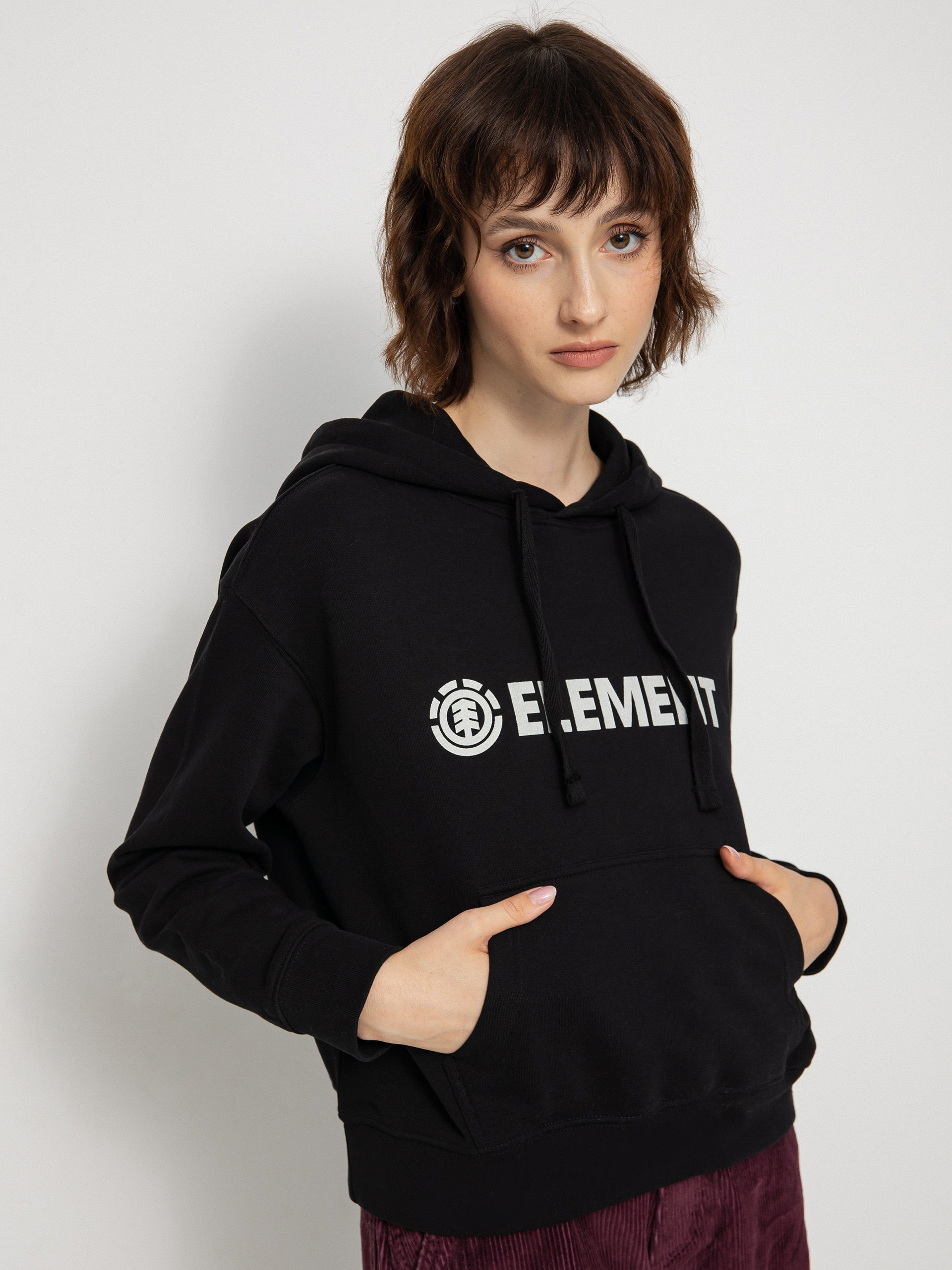 Element Logo HD Hoodie Wmn (flint black)