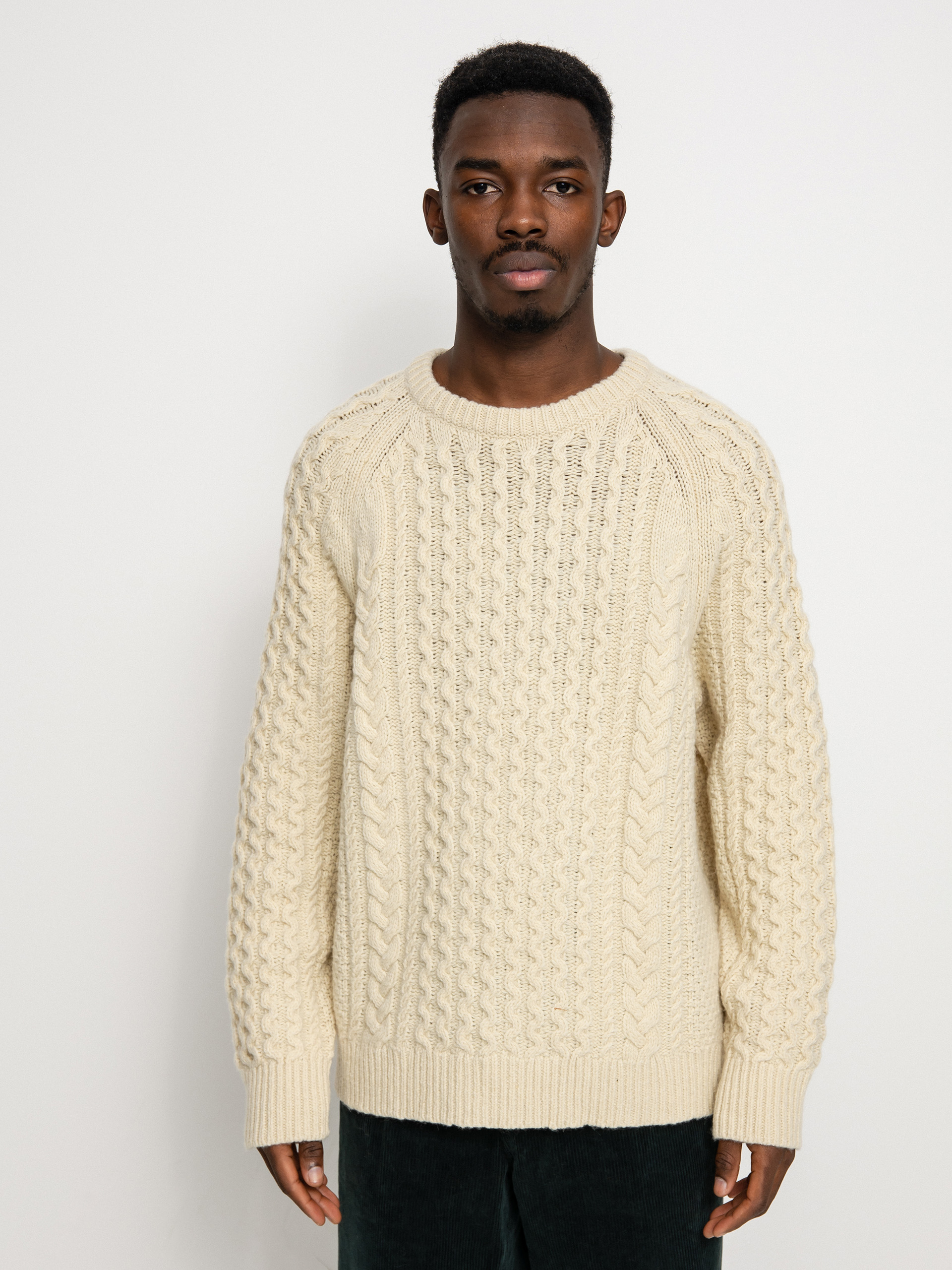 Patagonia Recycled Wool Cable Knit Pulli - Beige (natural)