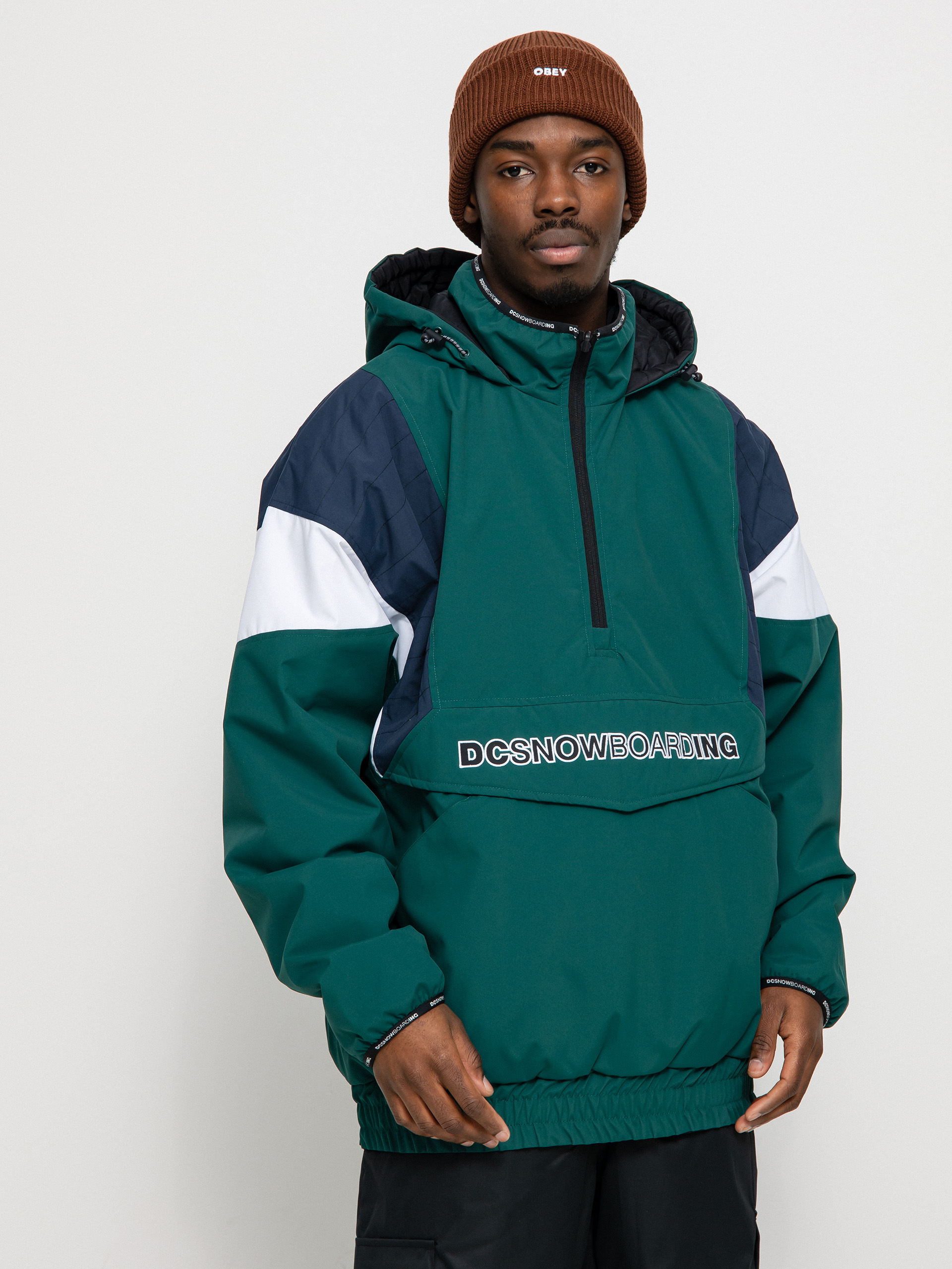 DC Transition Reversible Anorak Snowboard jacket - green (botanical garden)