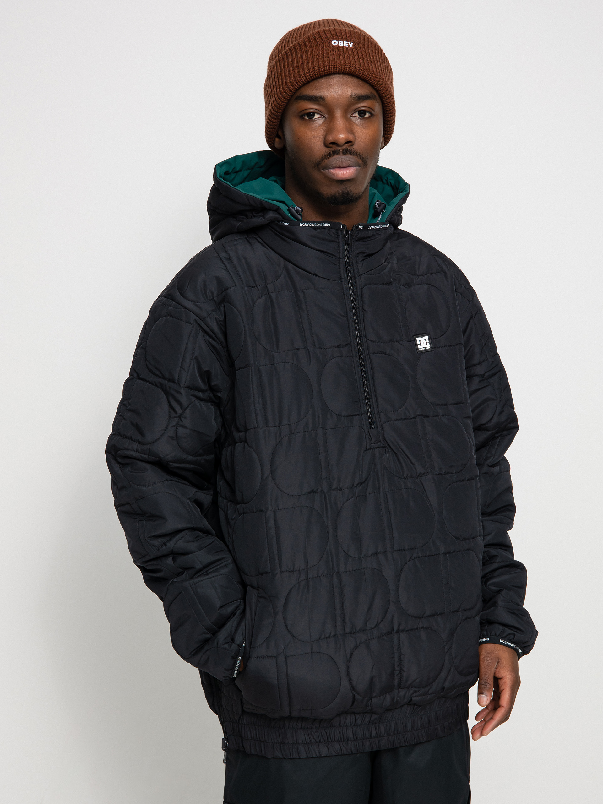 DC Transition Reversible Anorak Snowboard jacket - green (botanical garden)