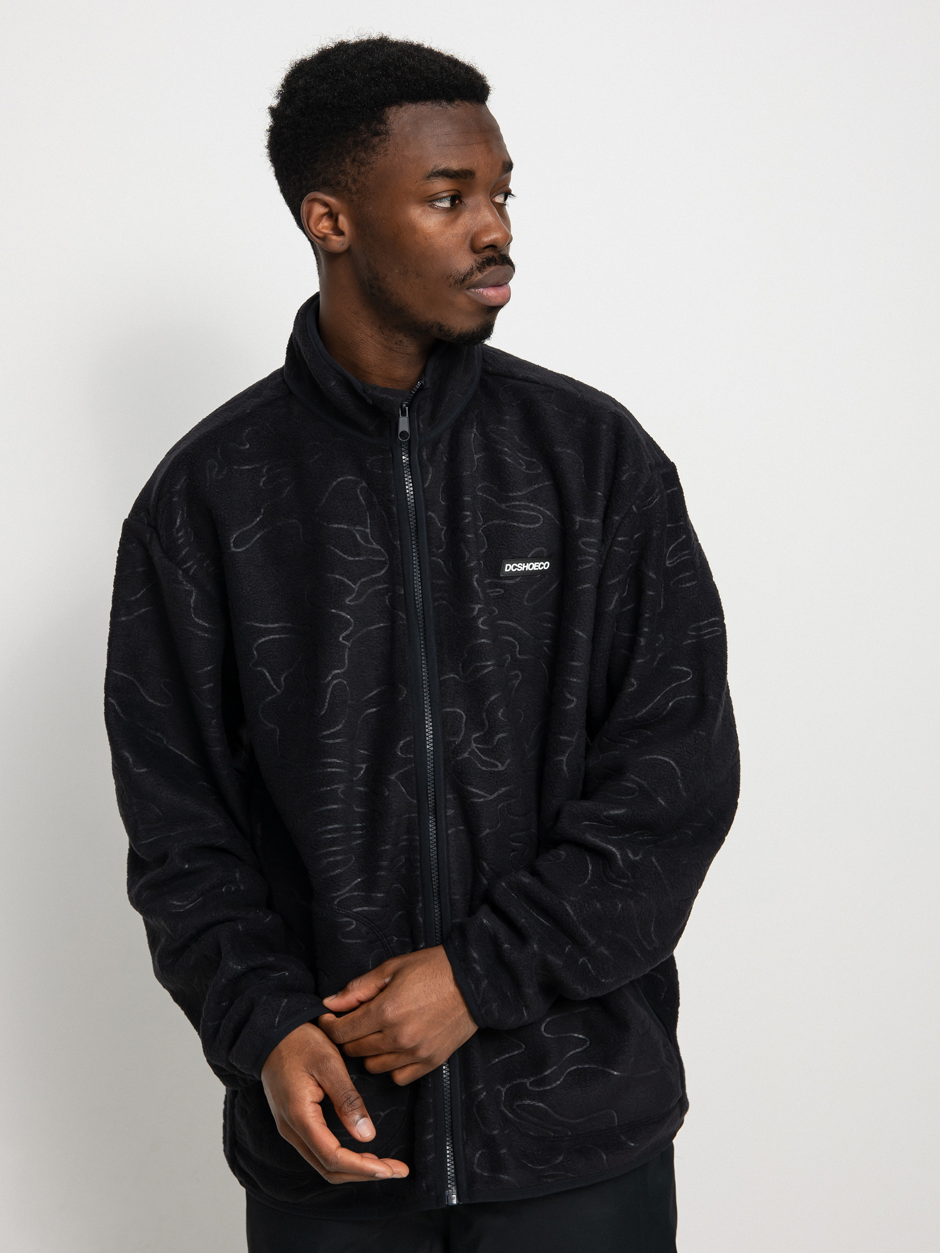 DC Outsider Fleece - black (black outline camo)
