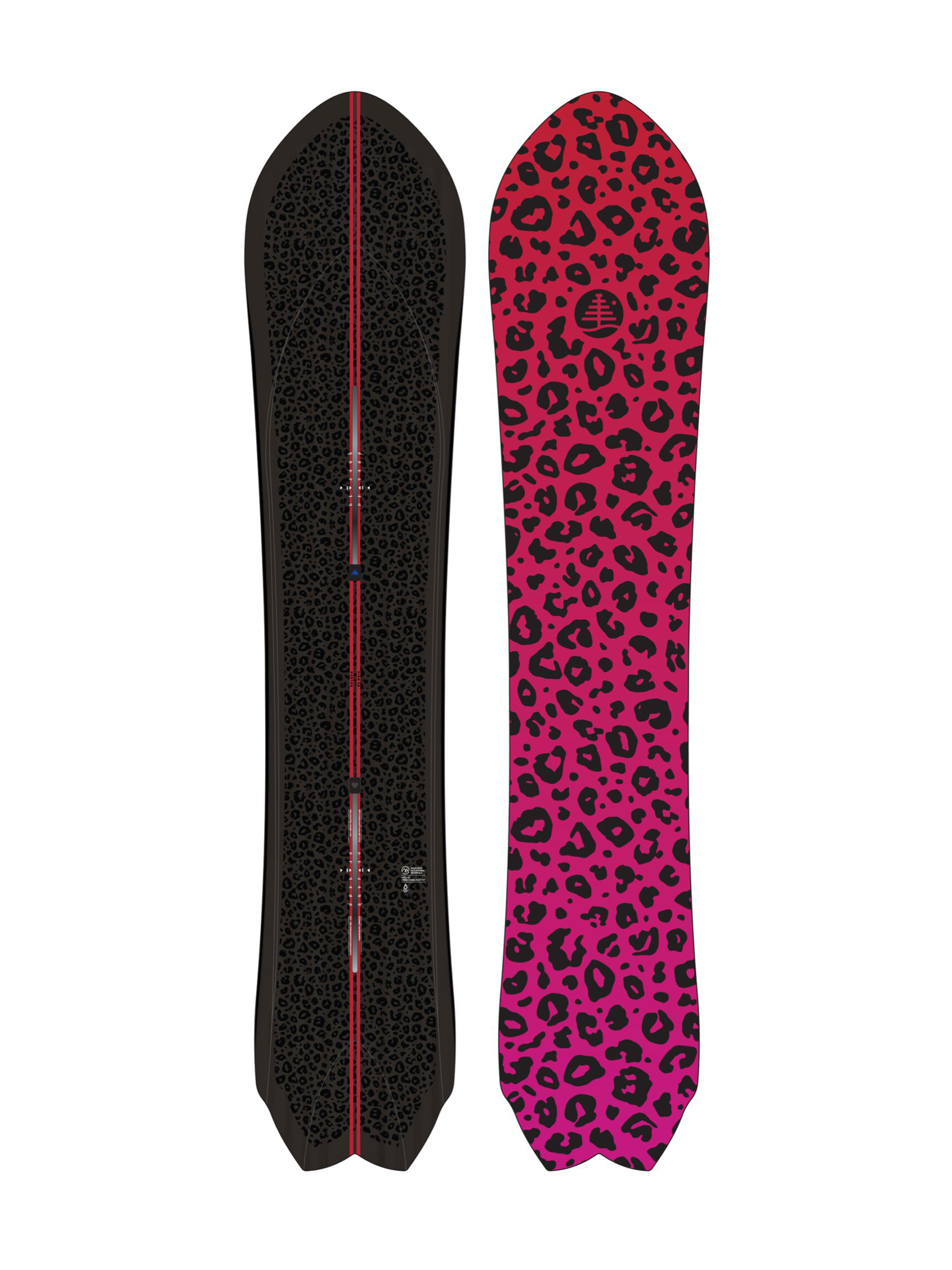 Burton Fish 3D Directional Flat Top Snowboard - multicolor