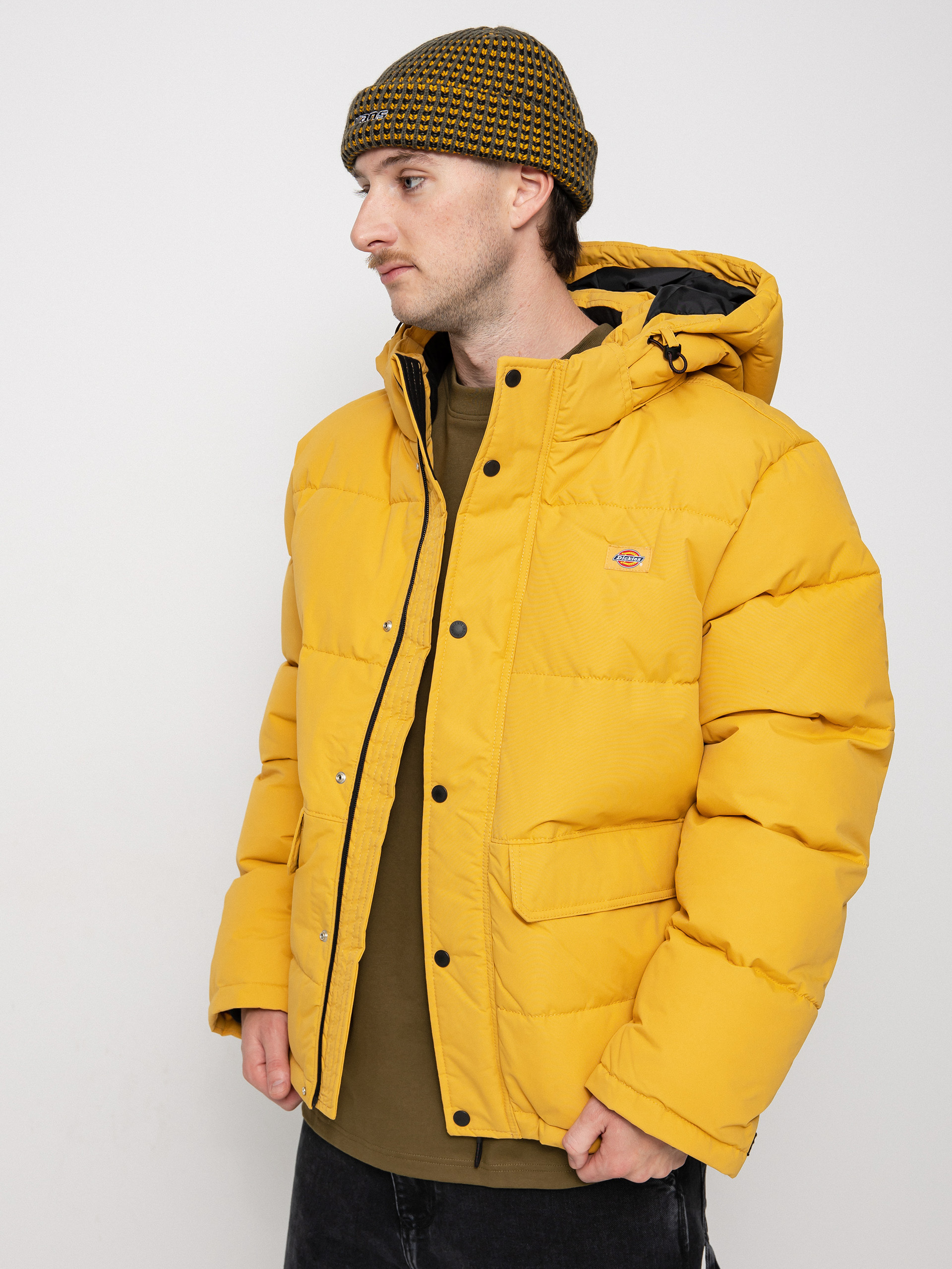 Dickies Glacier View Puffer Jacket Yellow Honey Gold