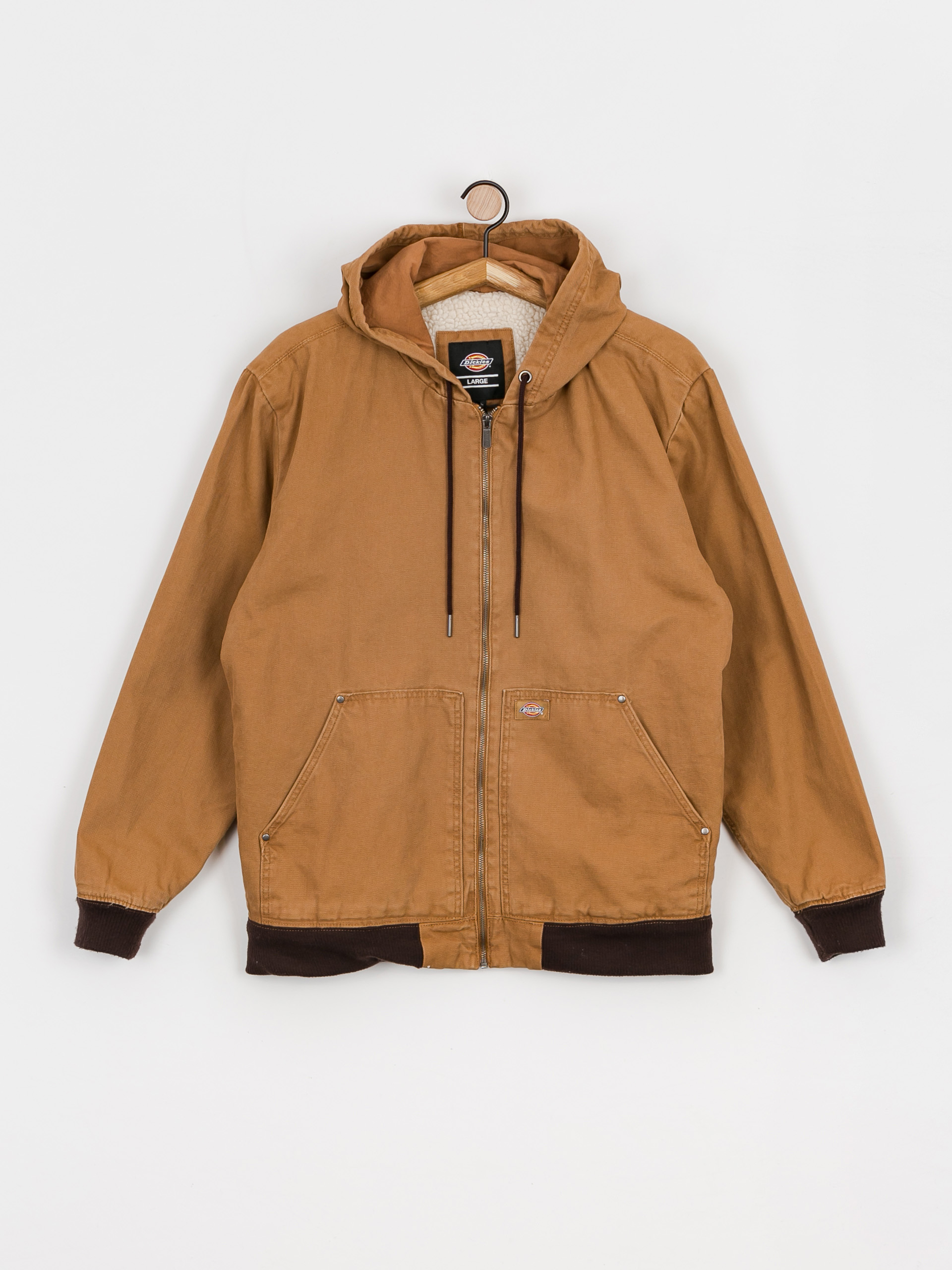 Dickies Hooded Duck Canvas Jacket Brown Brown Duck