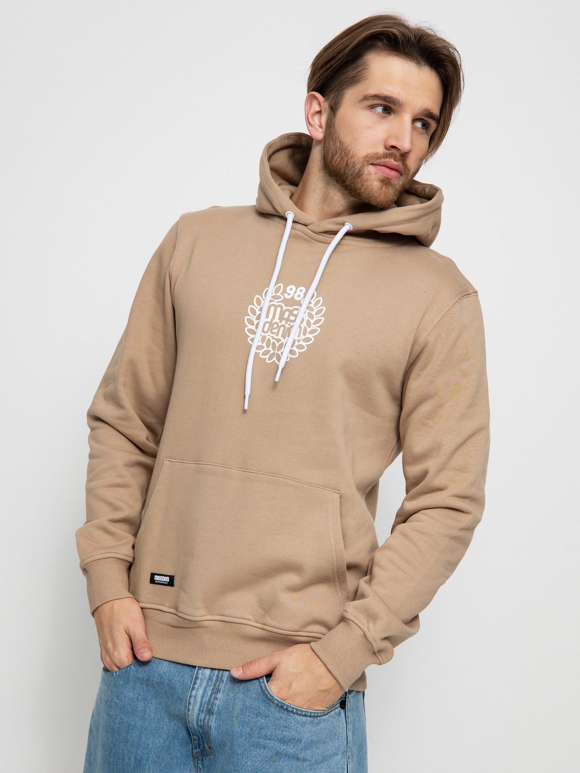 MassDnm Base Medium Logo HD Hoodie - beige (beige)