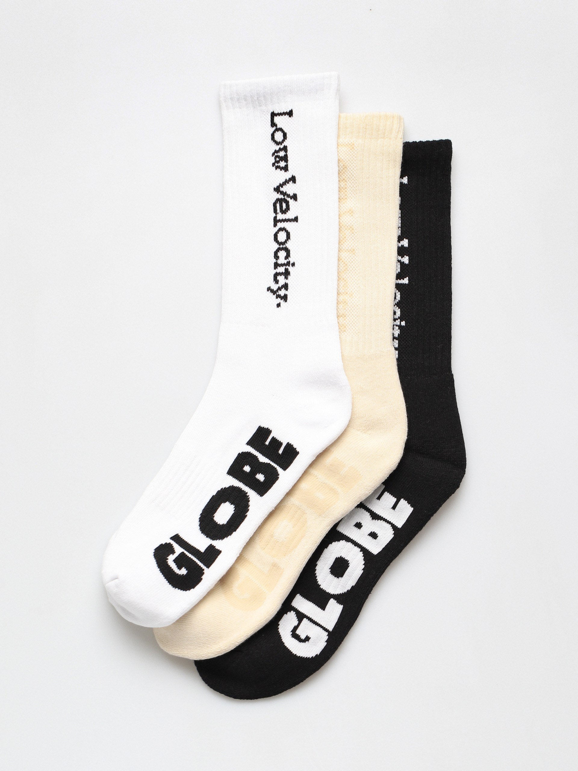 Globe Low Velocity Crew 3 Pack Socks - multicolor (assorted)