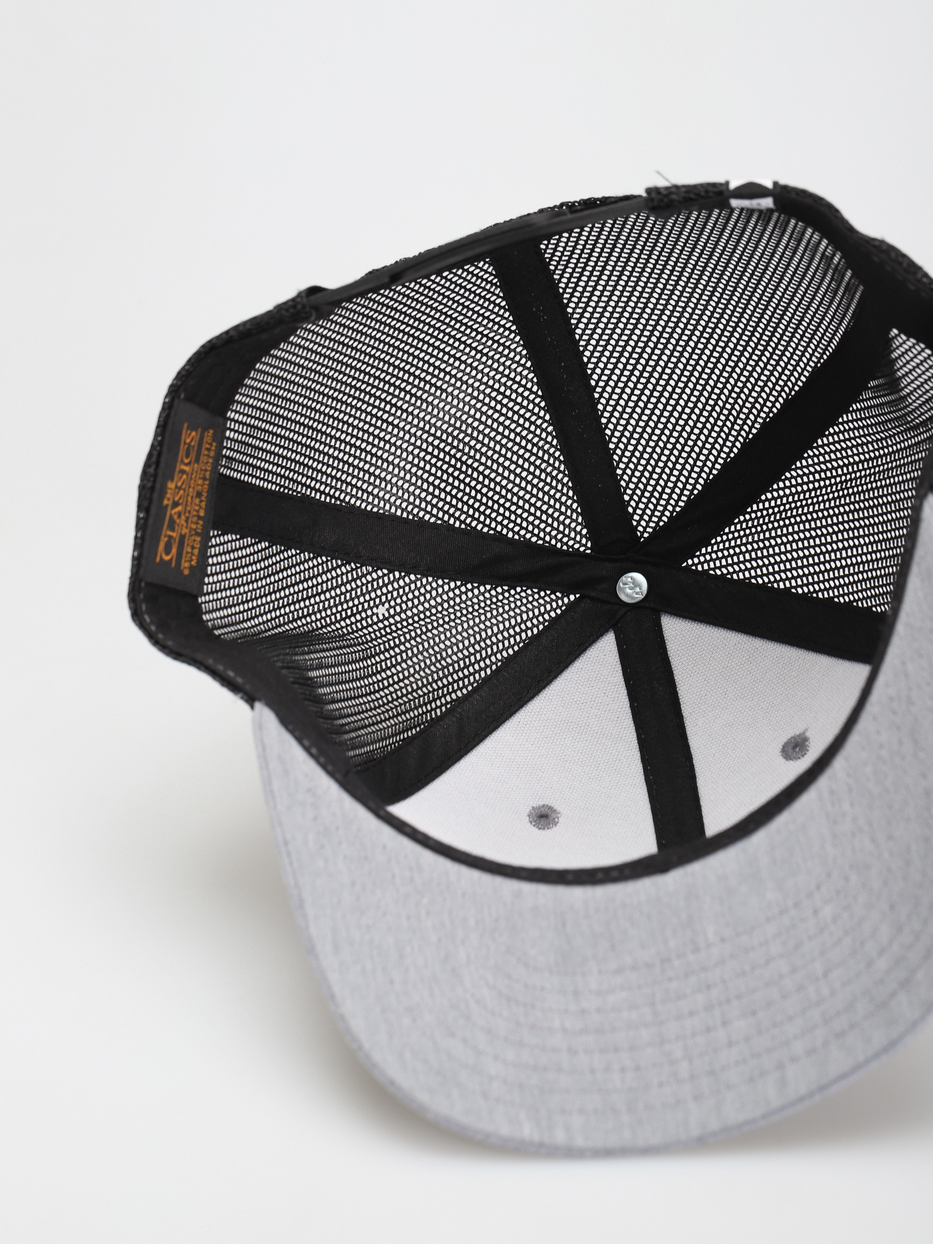 Salty Crew Fishmonger Retro Trucker Cap (heather grey/black)