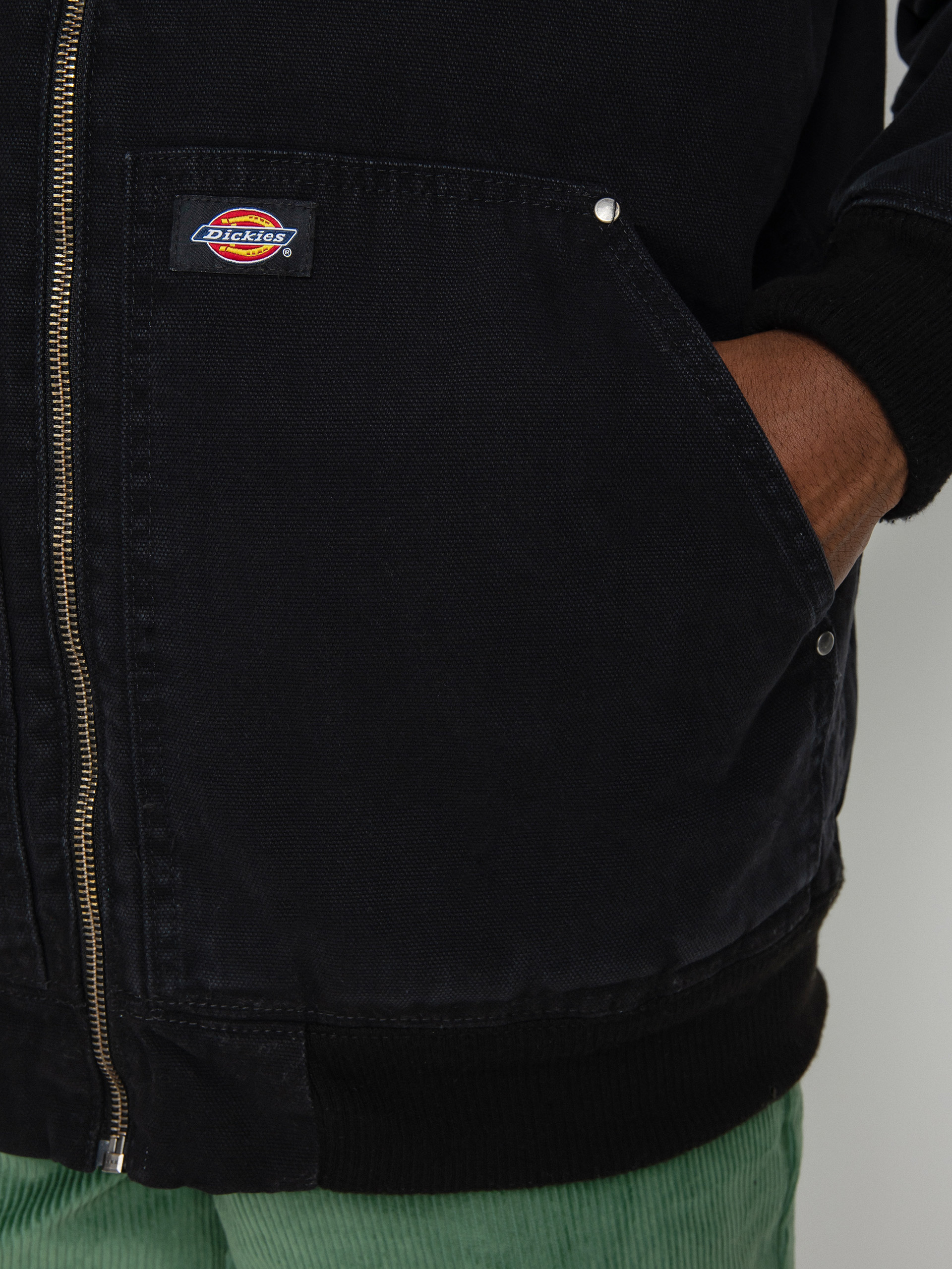 Dickies Hooded Duck Canvas Jacket Black Black