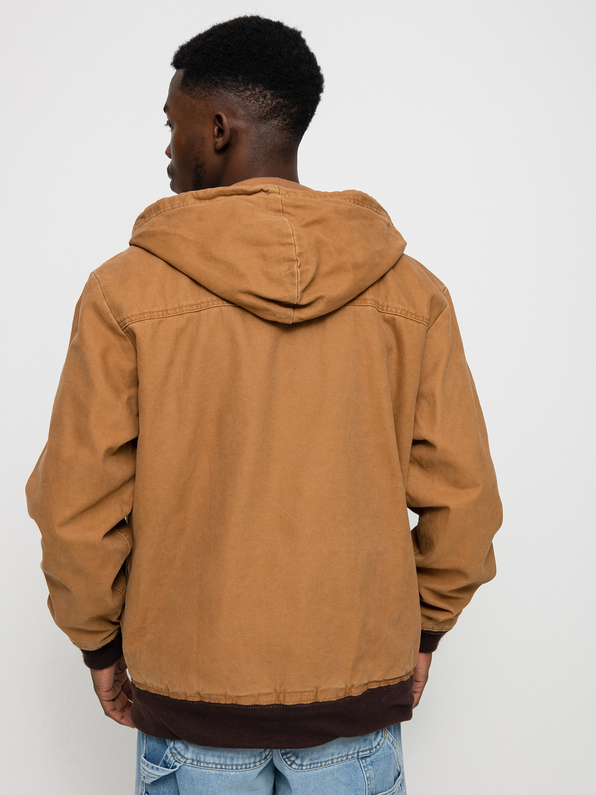 Dickies Hooded Duck Canvas Jacket Brown Brown Duck