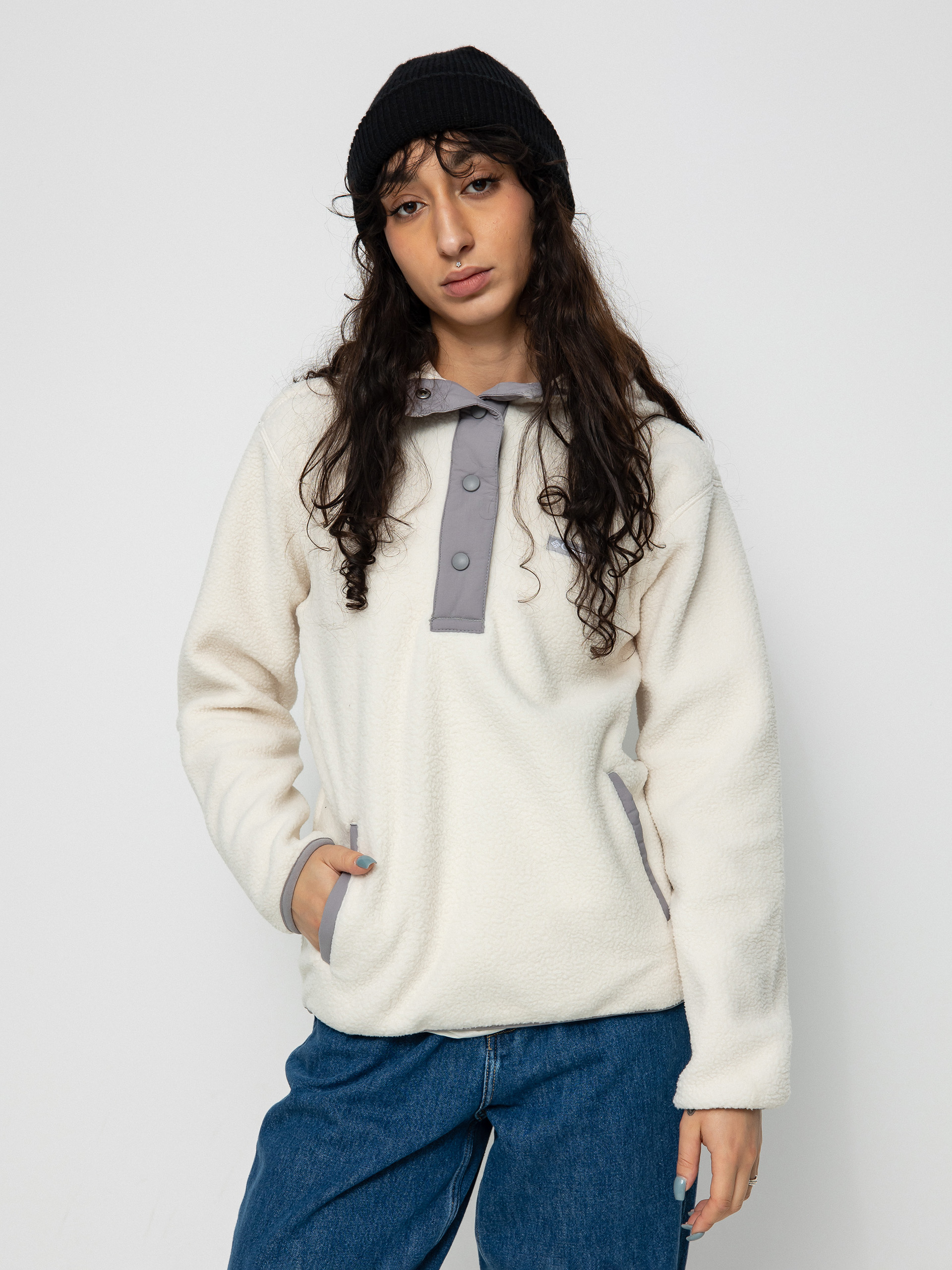 Columbia Echo Hills Sherpa HD Fleece Wmn - white (chalk light gr)