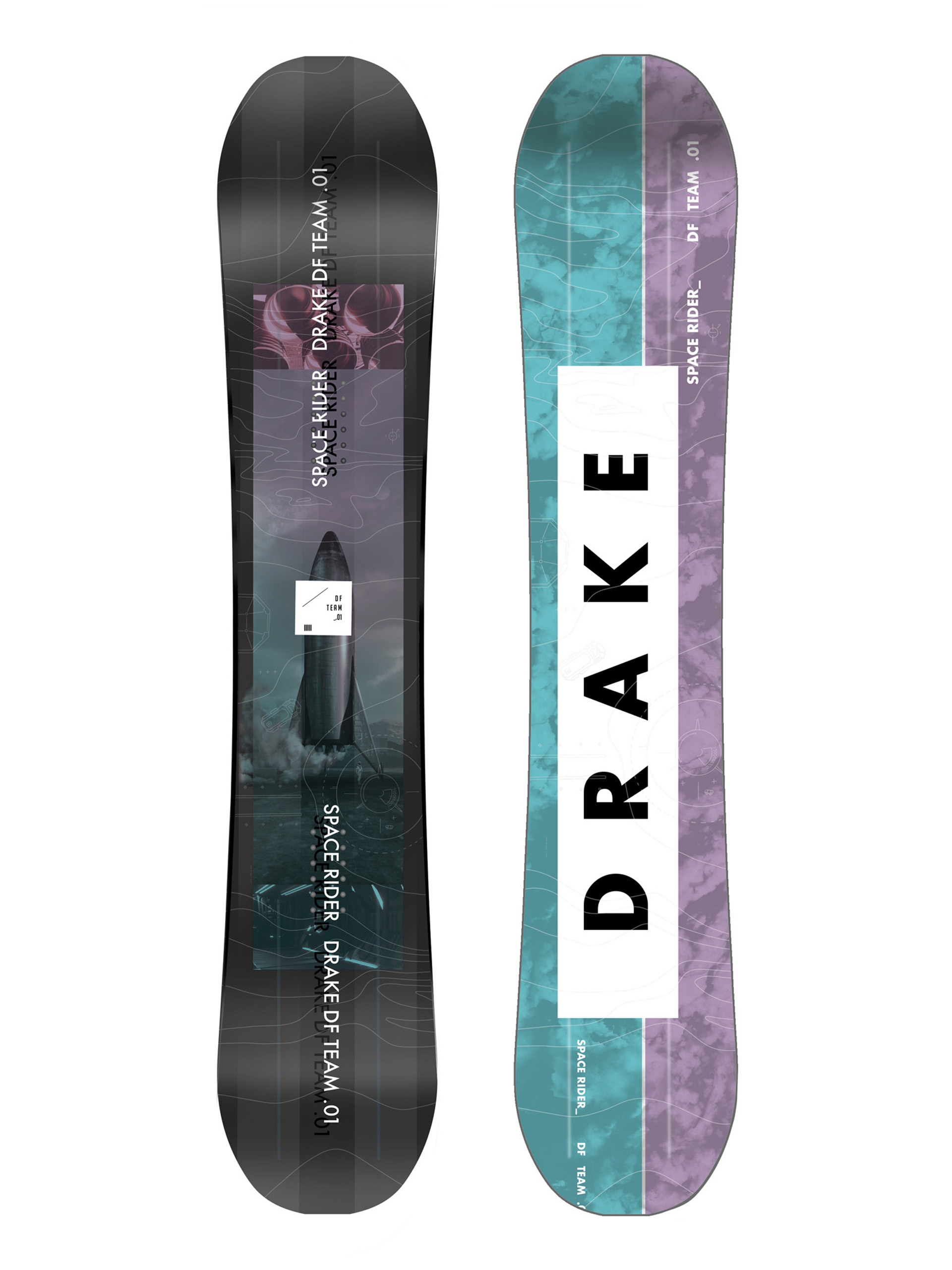 Drake Df Team Wide Snowboard - multicolor