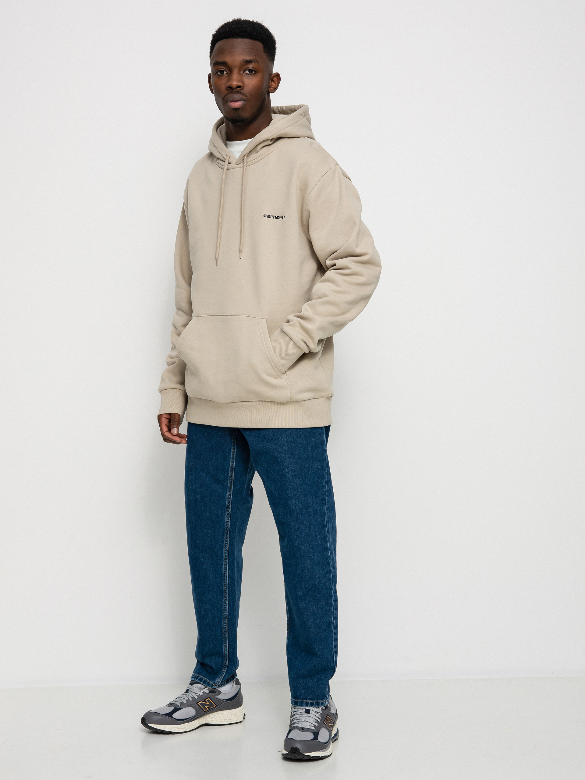 Carhartt WIP Script Embroidery HD Hoodie (wall/black)