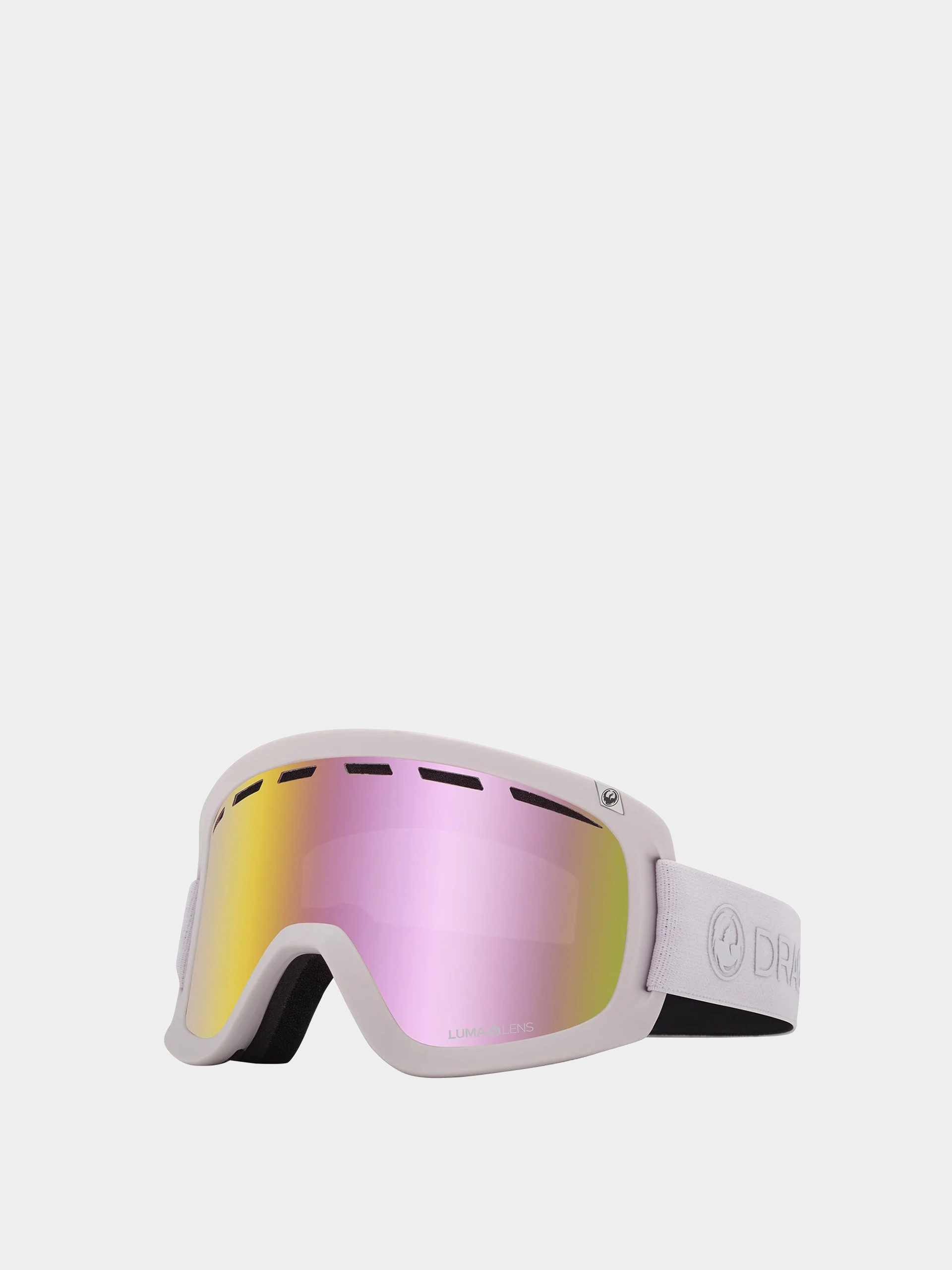 Dragon D1 OTG Goggles - white (lilac/lumalens pink ion/lumalens dark smoke)
