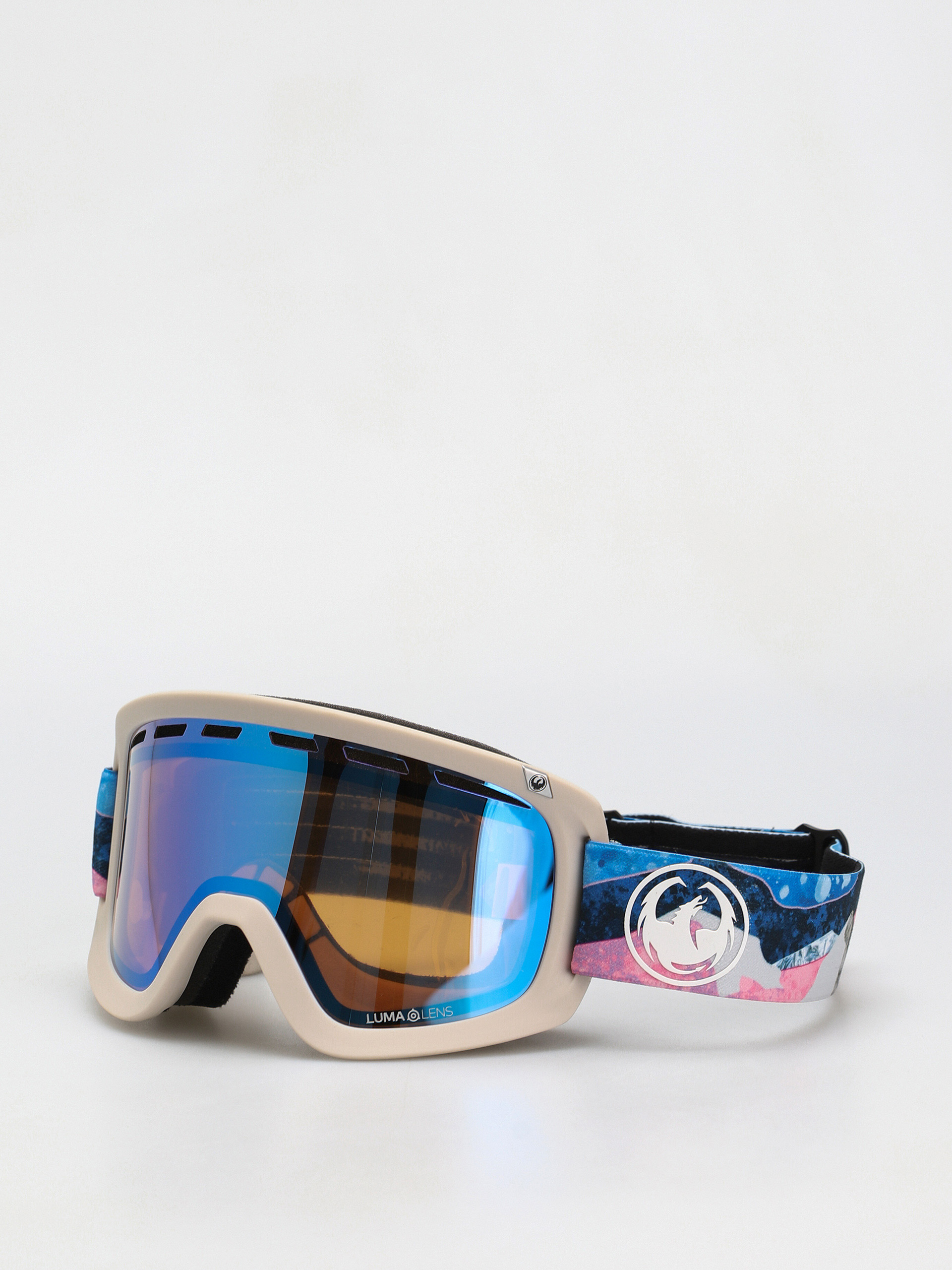 Dragon D1 OTG Goggles - multicolor (mtnbliss/lumalens flash blue/lumalens dark smoke)