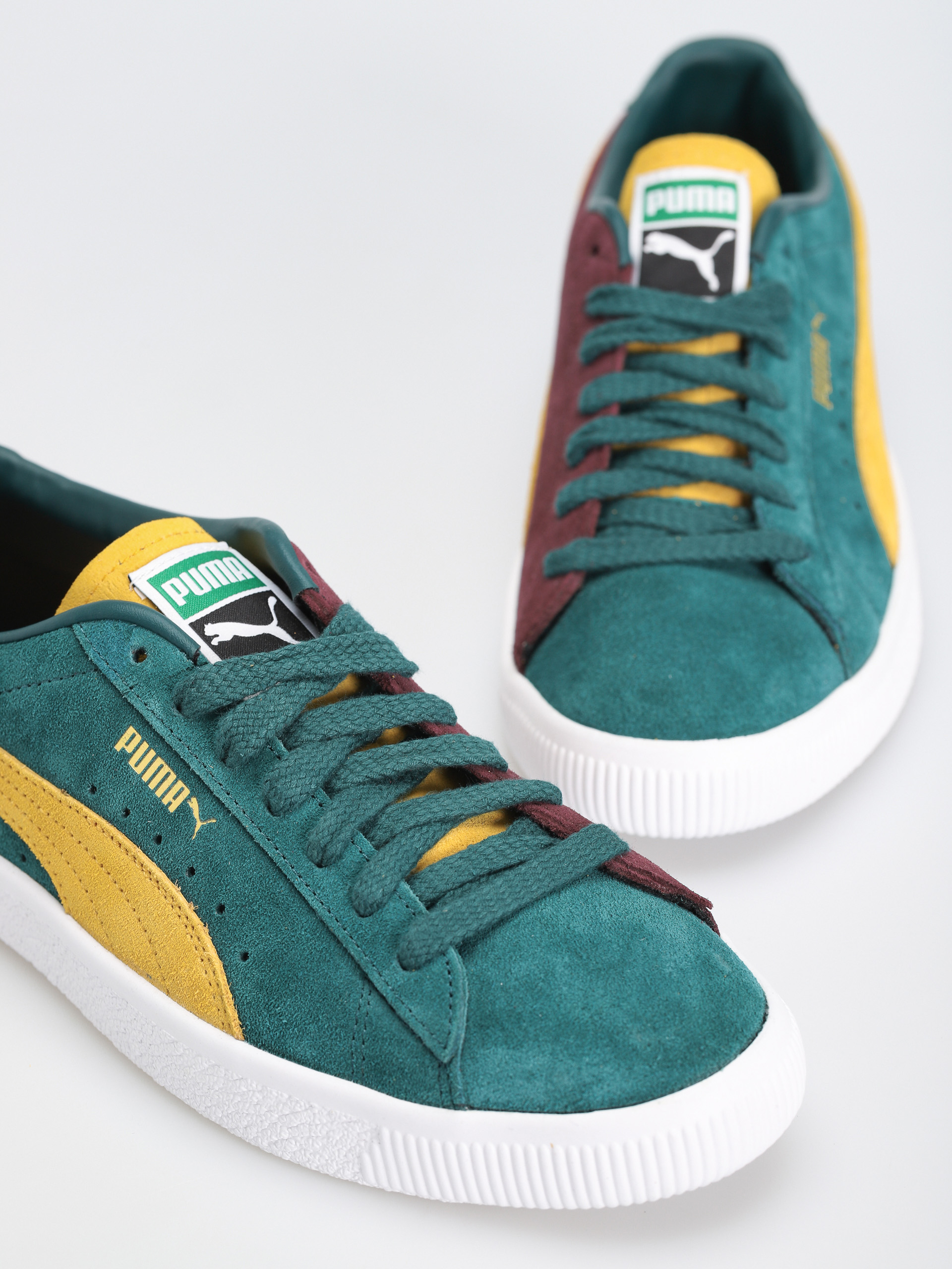 Puma Suede Vtg Teams Shoes (varsity green/mustard seed/aubergine)