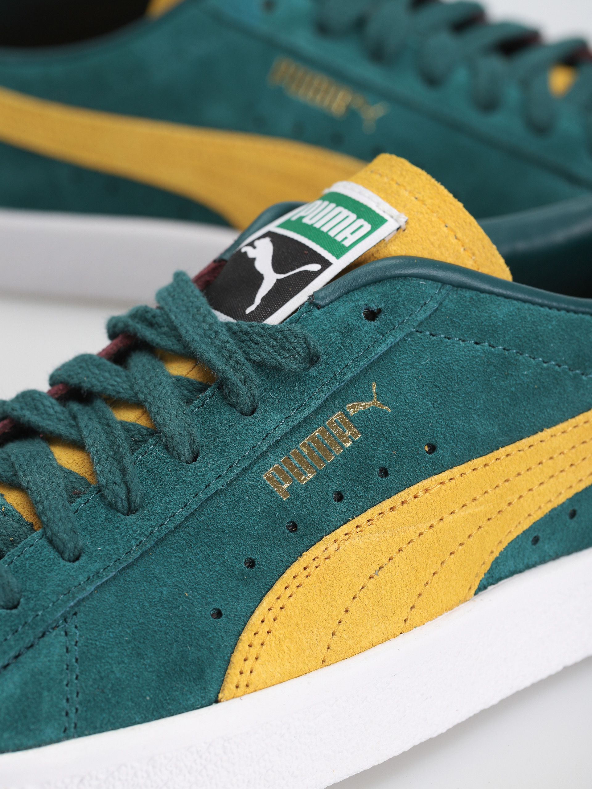 Puma Suede Vtg Teams Shoes (varsity green/mustard seed/aubergine)