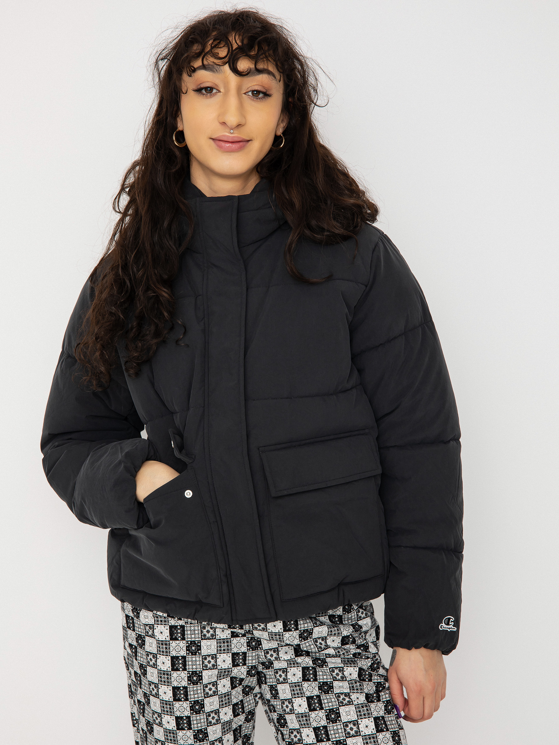 Champion Hooded Jacket 115758 Jacket Wmn - black (nbk)