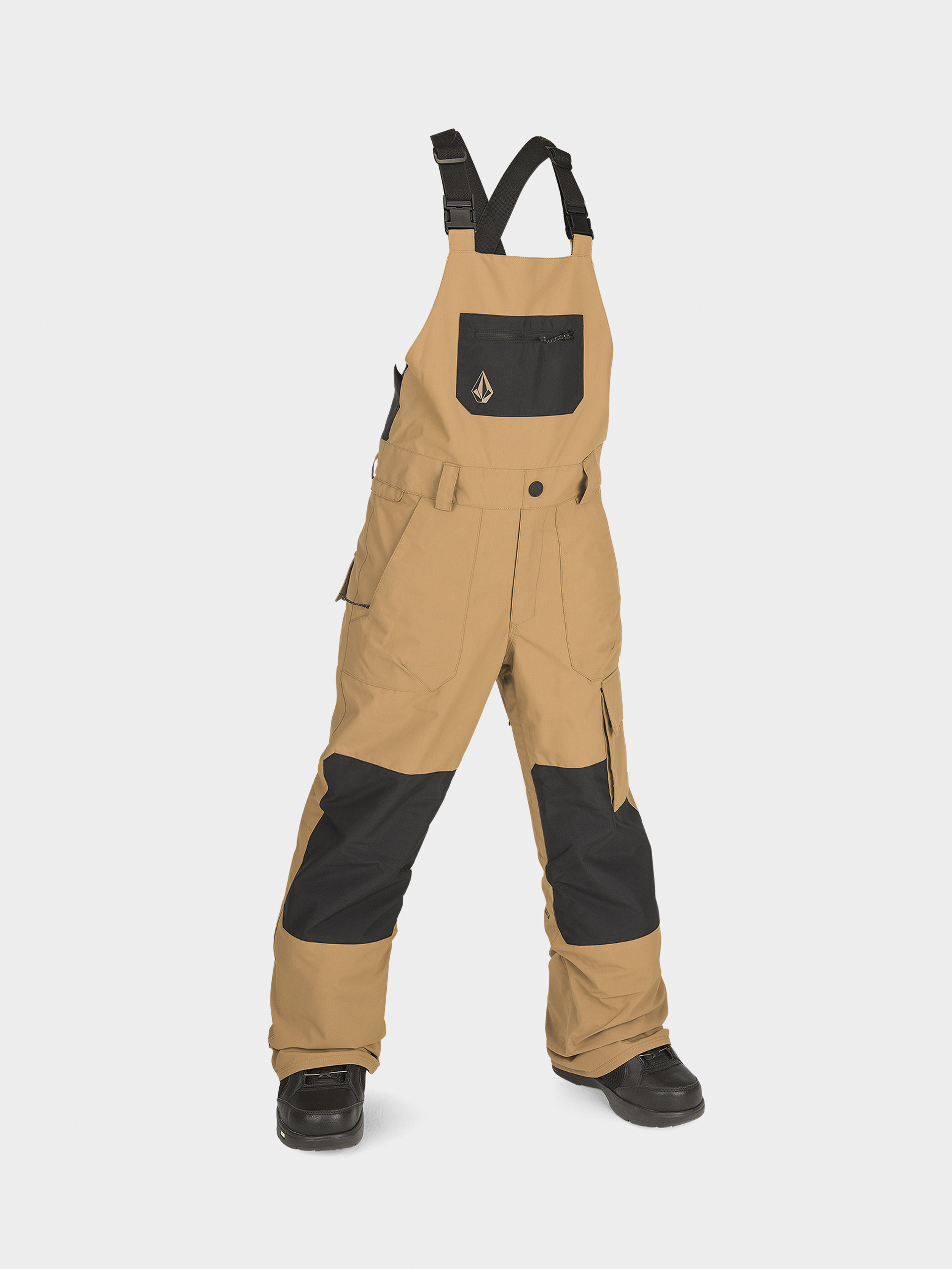 Volcom Barkley Ins Bib Overall JR Snowboard pants - brown (caramel)