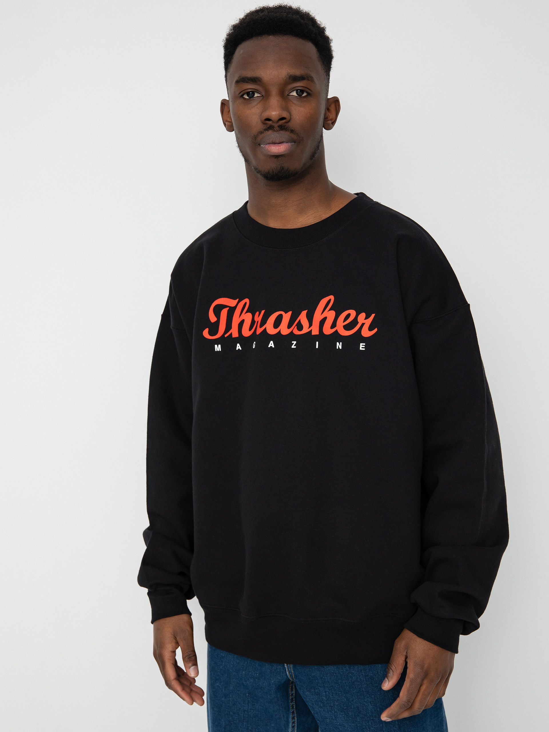 Thrasher Script Crew Sweatshirt - black (black)